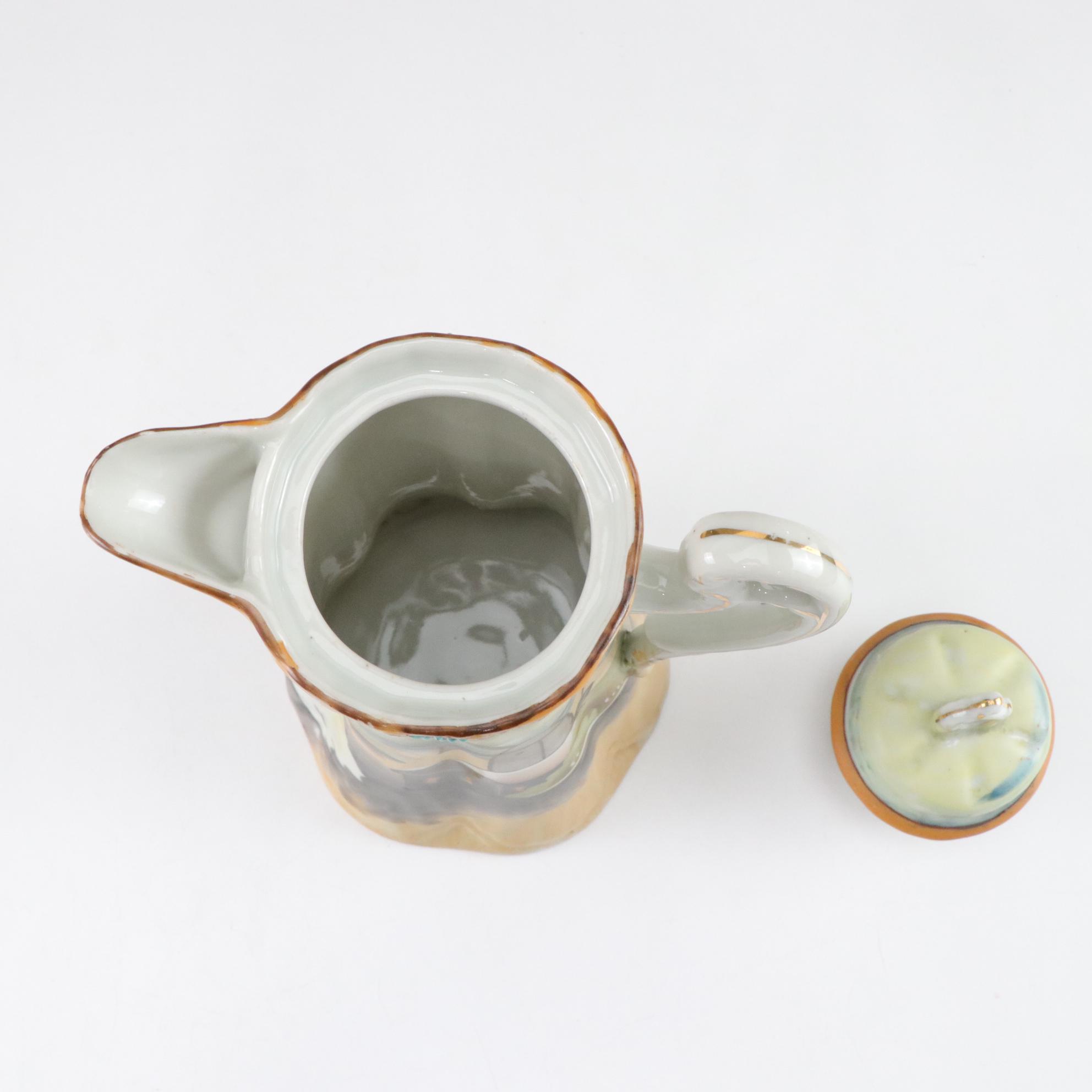 Hand-Painted Chocolate Pot Set with Cups & Saucers | EBTH