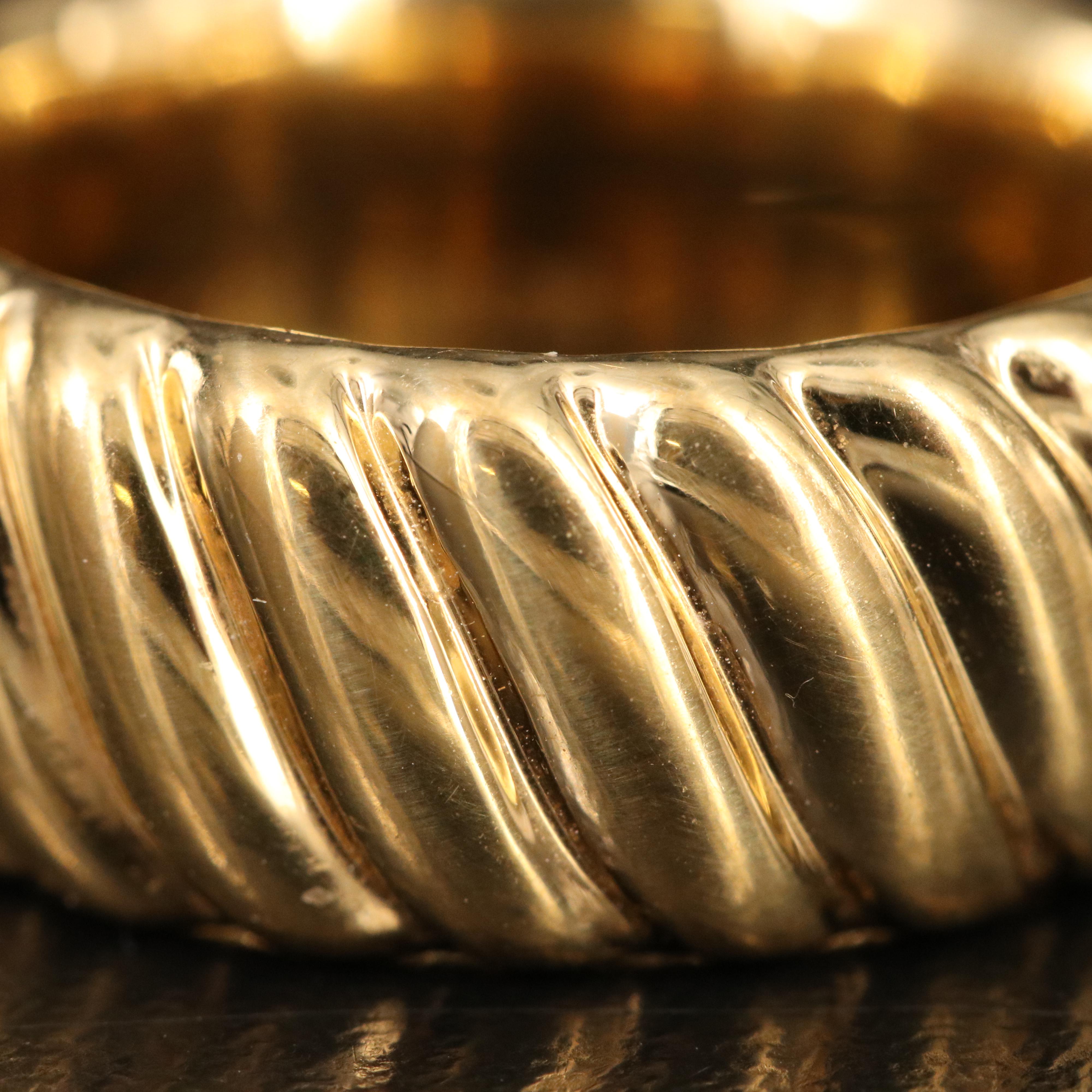 Italian Milor 14K Fluted Band | EBTH