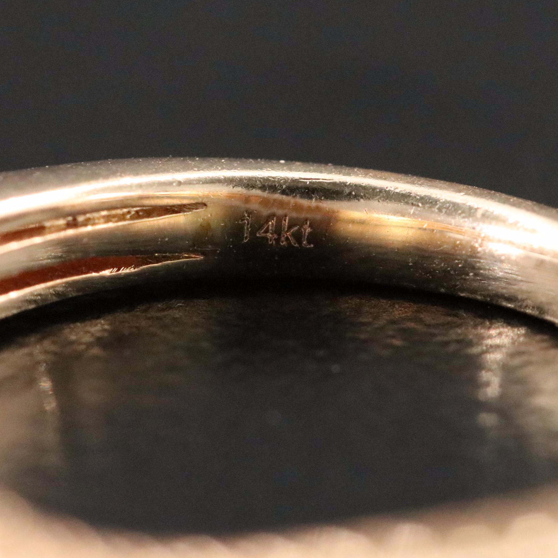 14K 0.32 CTW Diamond Contour Band | EBTH