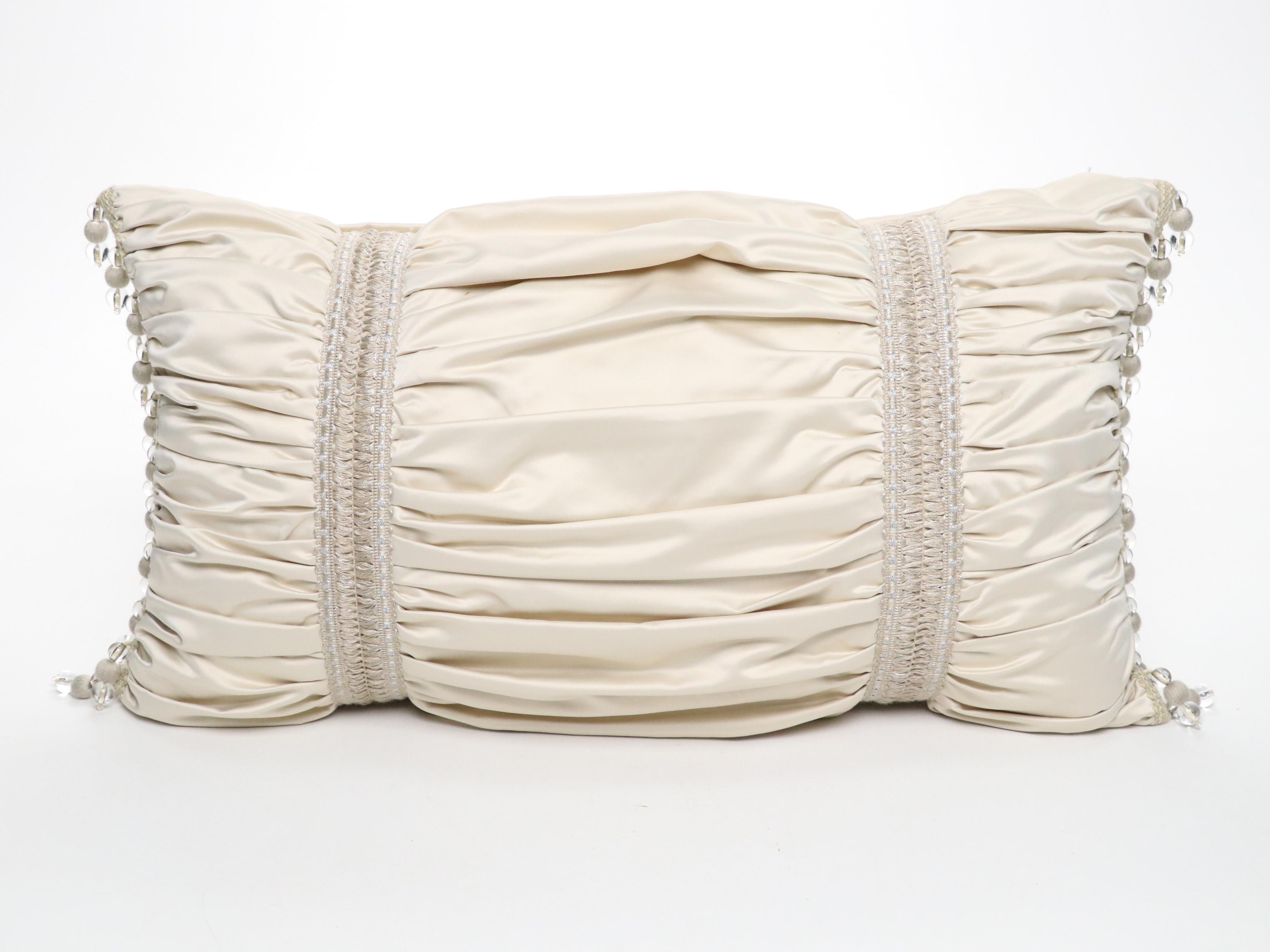 Contemporary Throw Pillows with Fringed Throw Blankets | EBTH