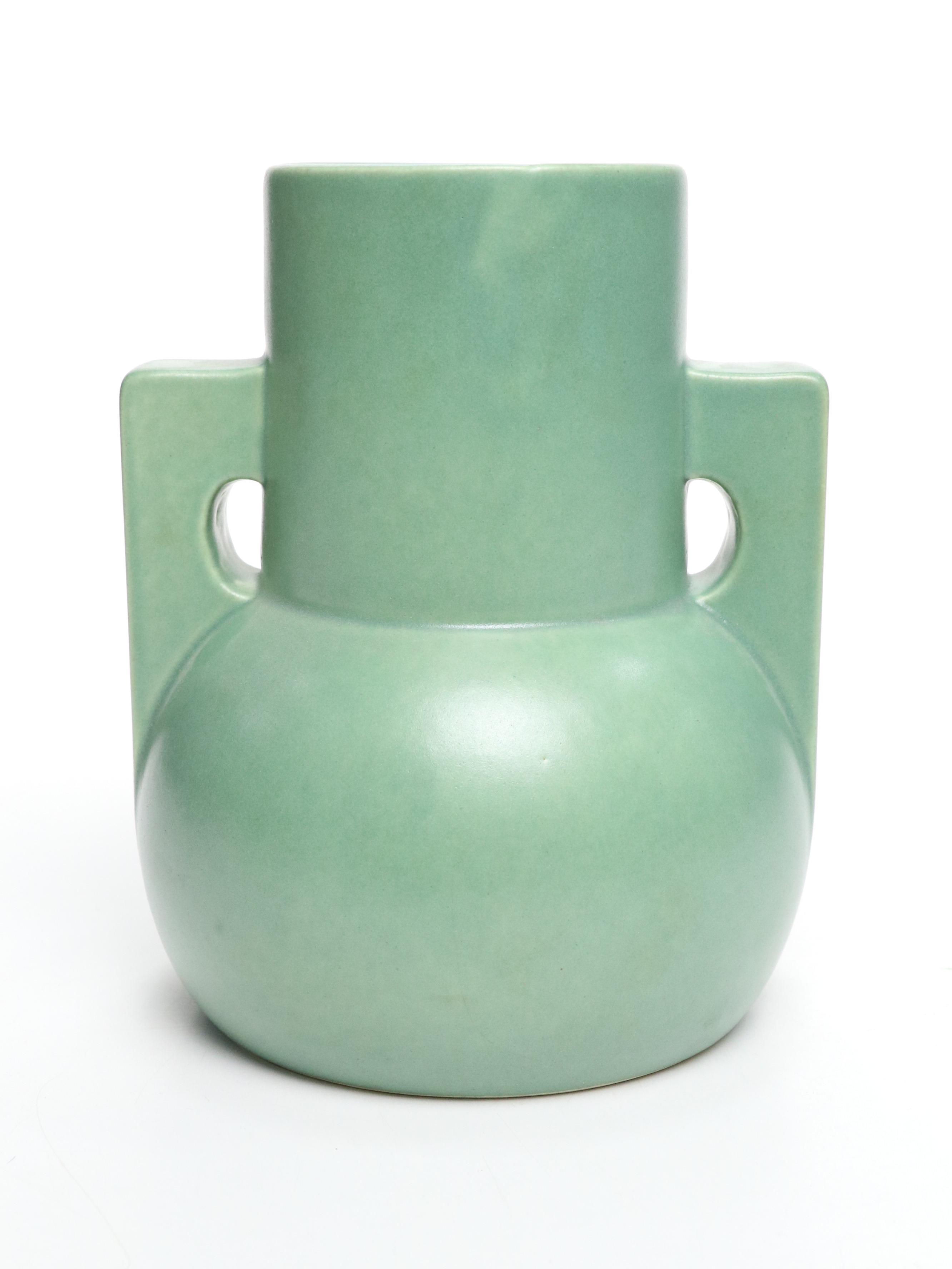 Teco Ceramic "Rocket" Vase and Two Handled Vase, 2007 | EBTH