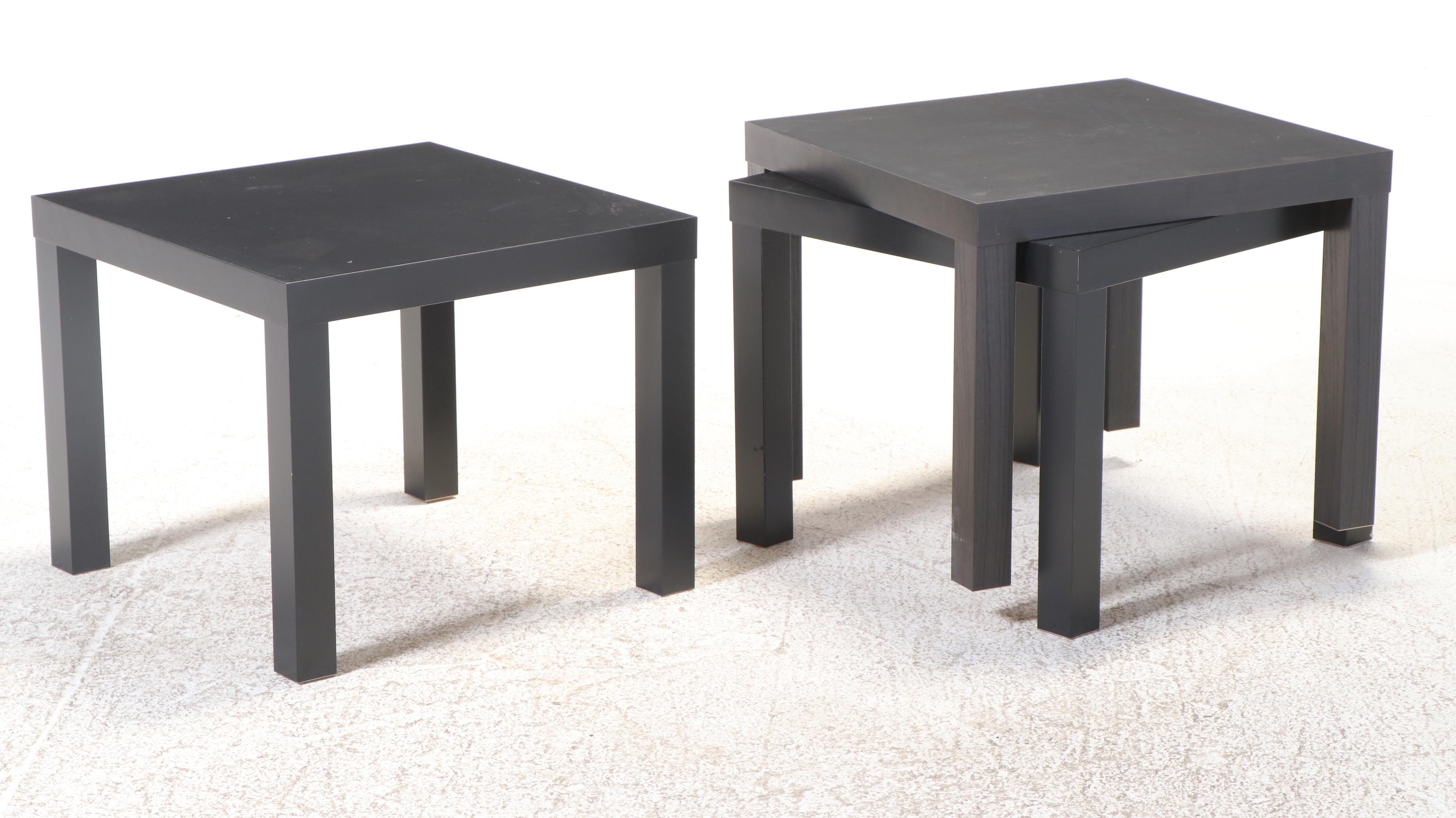 Three IKEA "Lack" Laminate Side Tables | EBTH