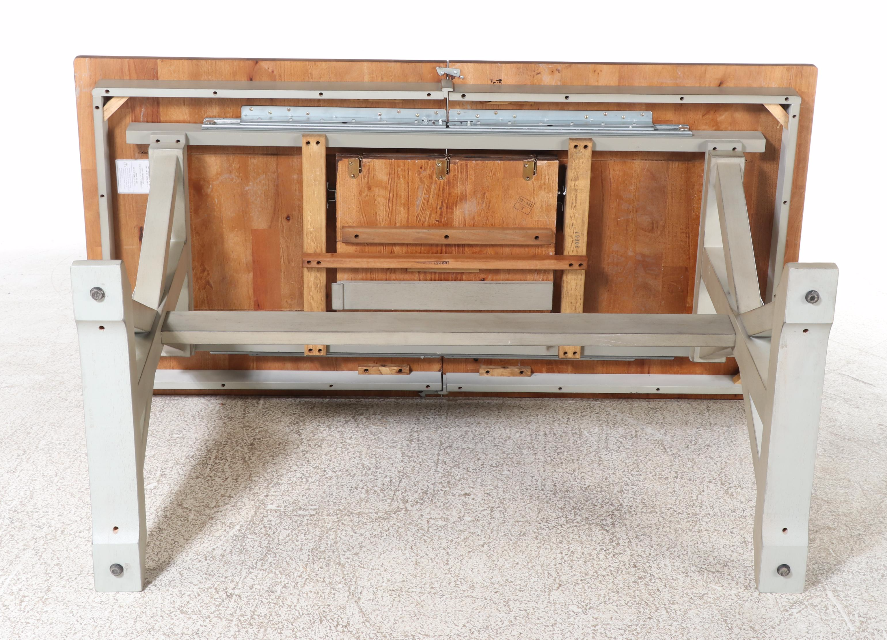 Five-Piece Winners Only Farmhouse Style Parcel-Painted Counter-Height ...