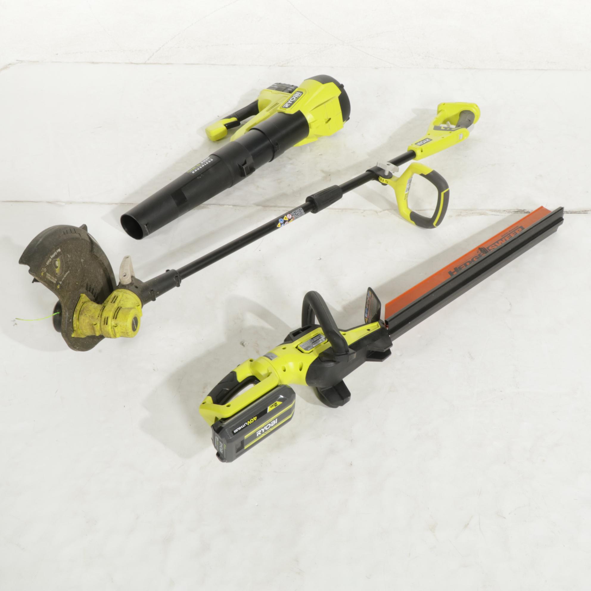 Ryobi Battery Powered Lawn Tools | EBTH