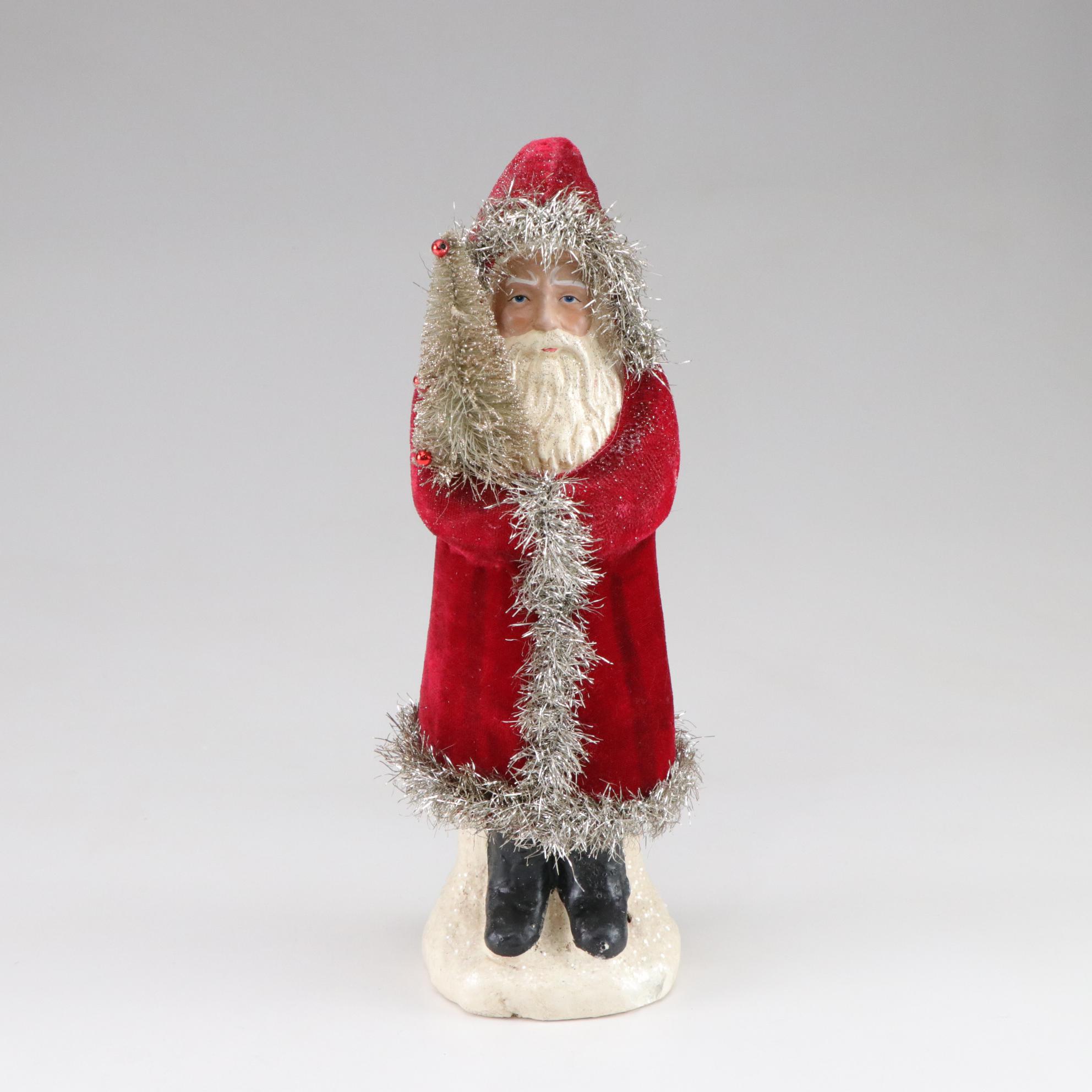 Tabletop Santa Collection Features St. Nick's in White and Red Robes | EBTH