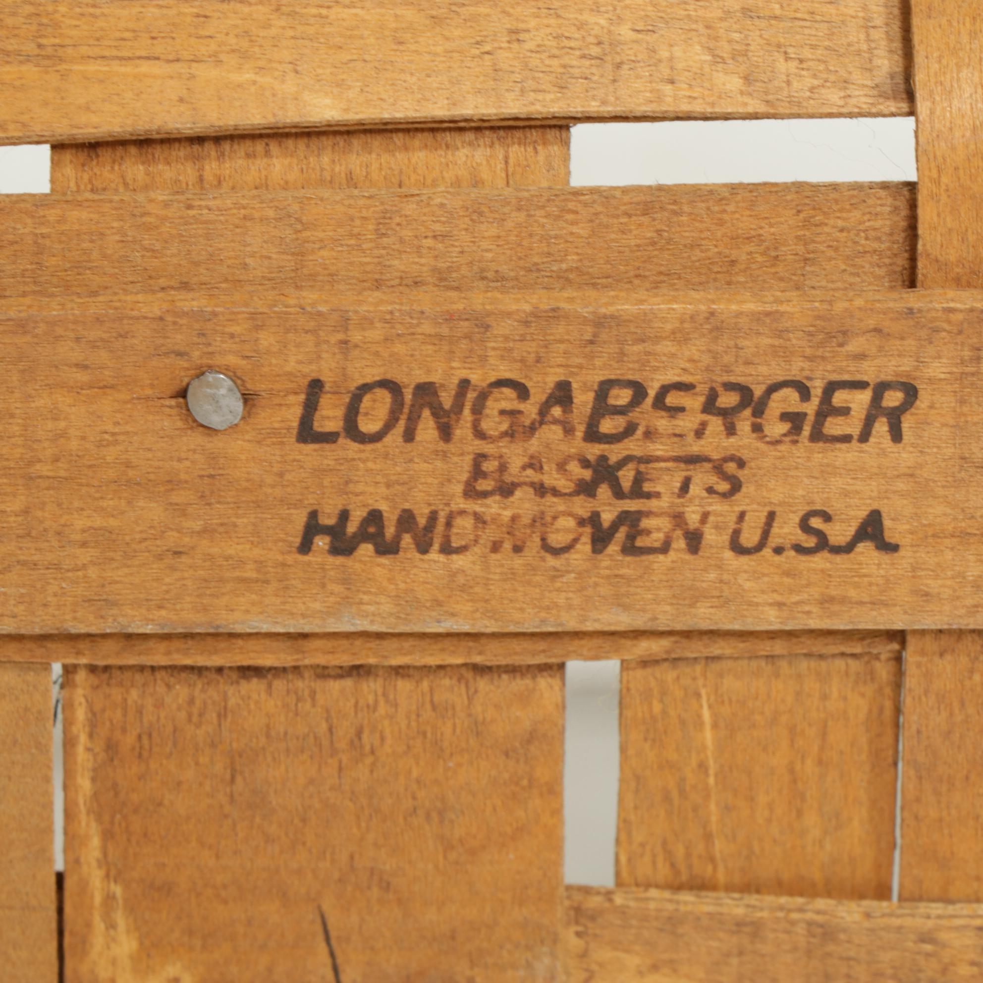 Three Hand Crafted Longaberger Baskets, 1983 to 1985 | EBTH