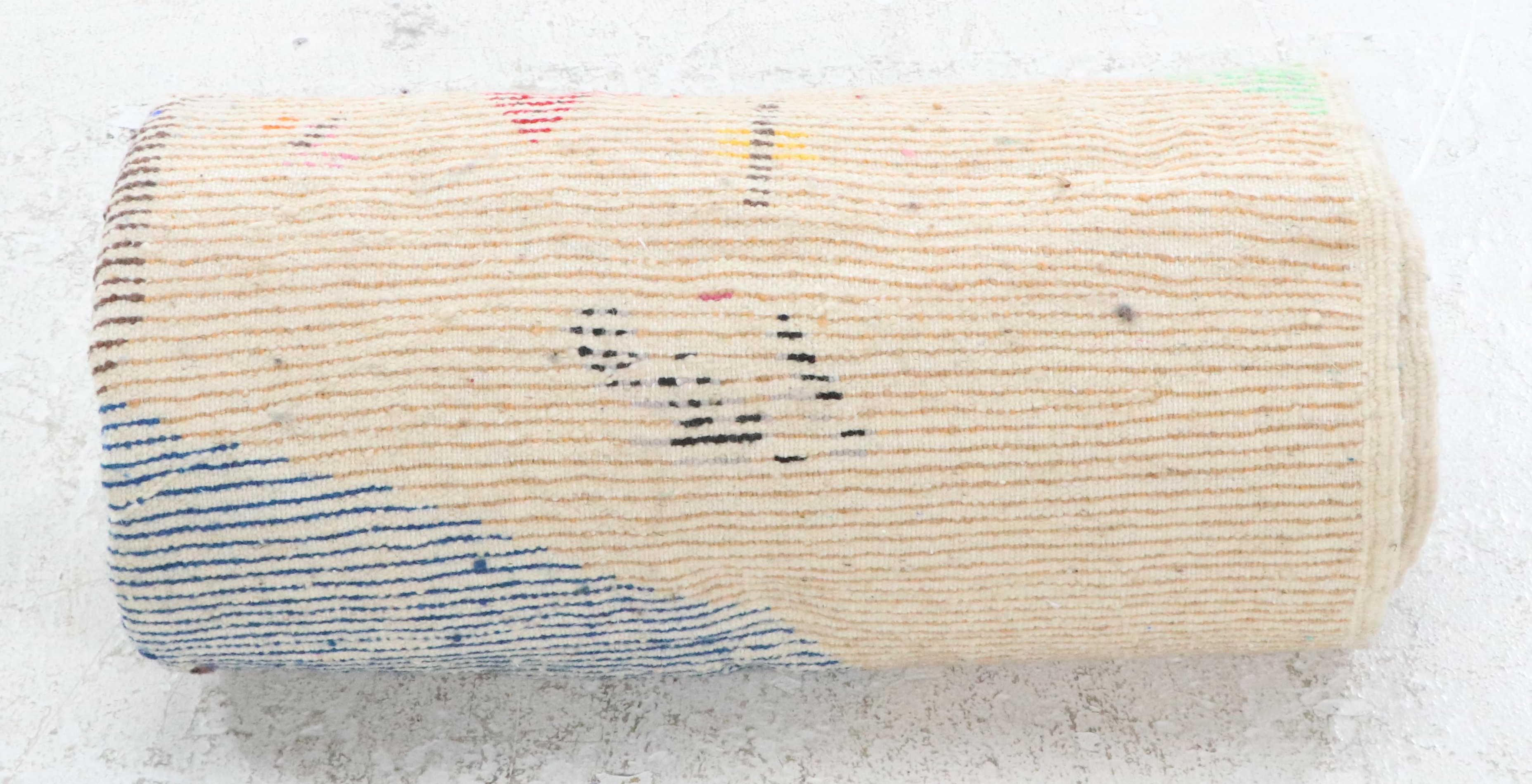 4'9 x 8'6 Picasso Inspired Hand-Knotted Moroccan Berber Wool Area Rug ...