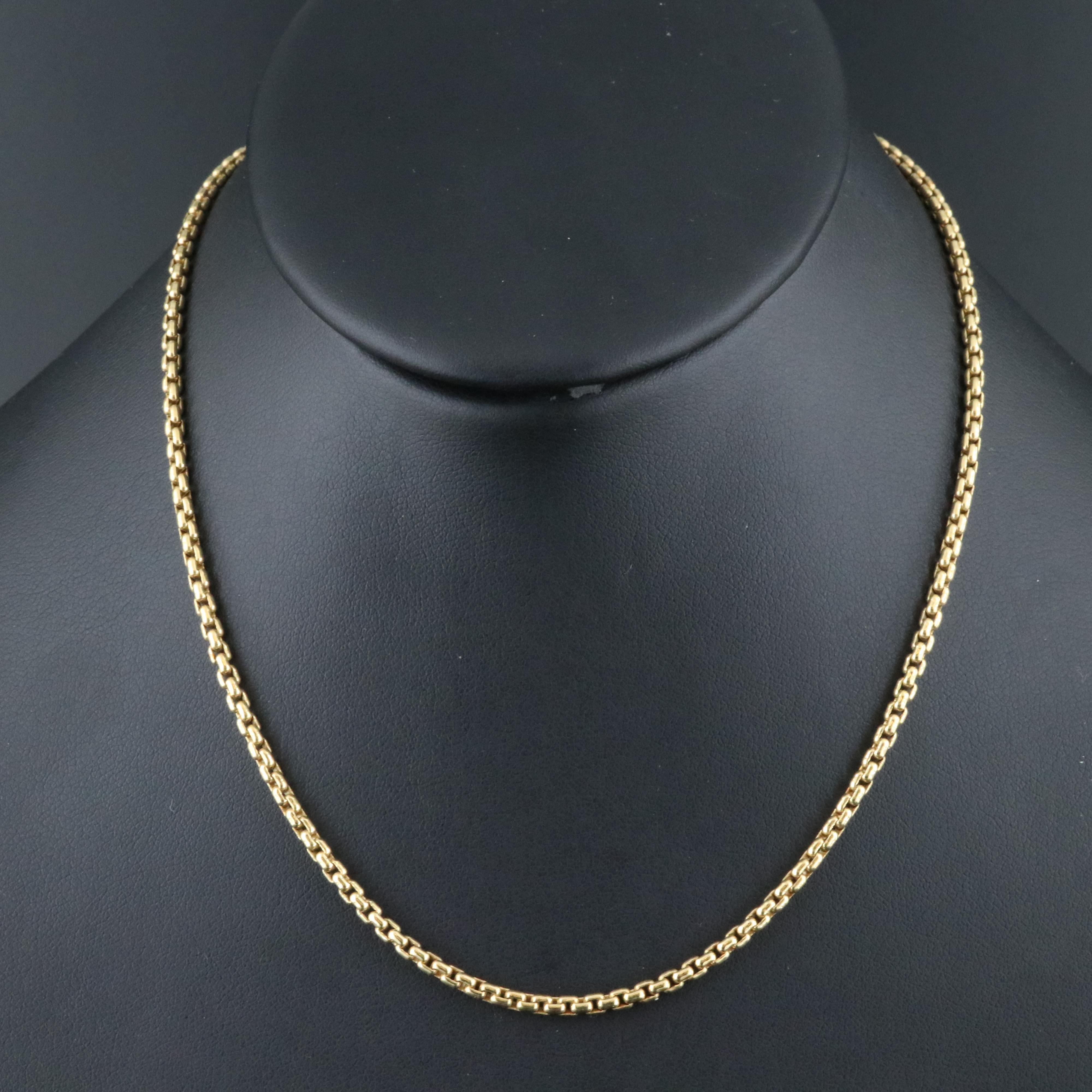 David Yurman 18K Box Chain | EBTH