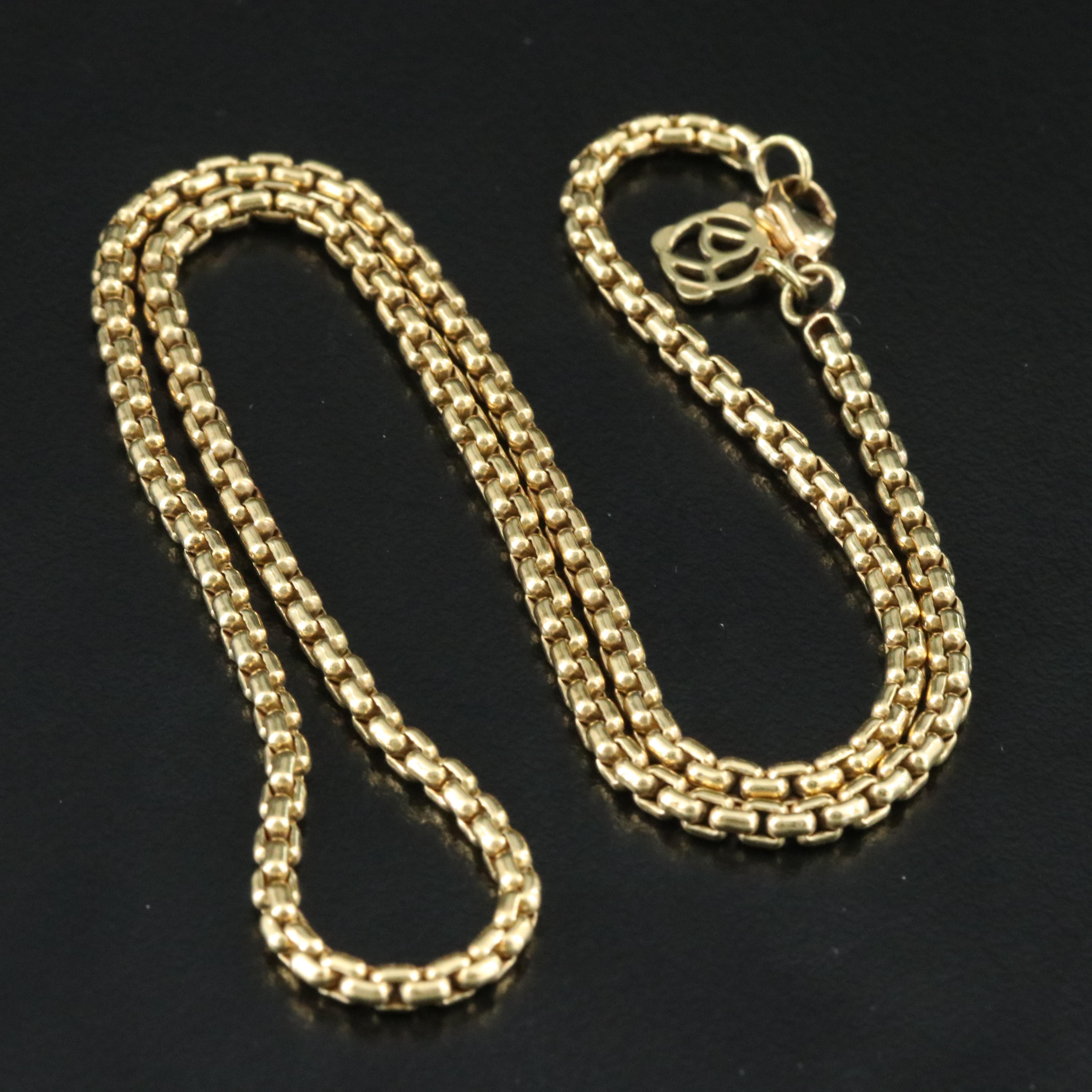 David Yurman 18K Box Chain | EBTH