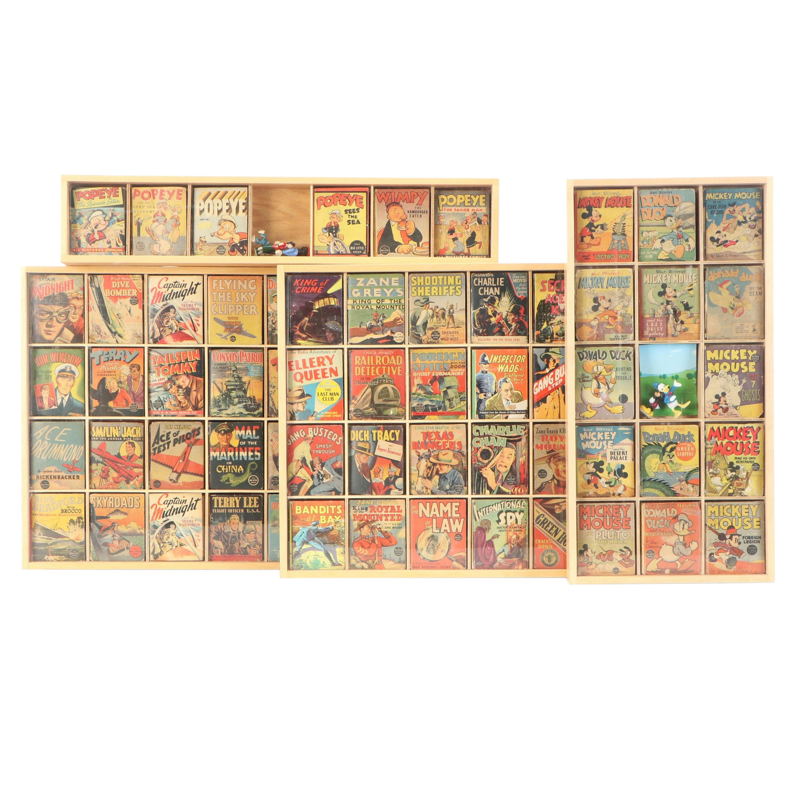 Little Book and Miniature Comic Book Collection with Displays, Mid-20th ...
