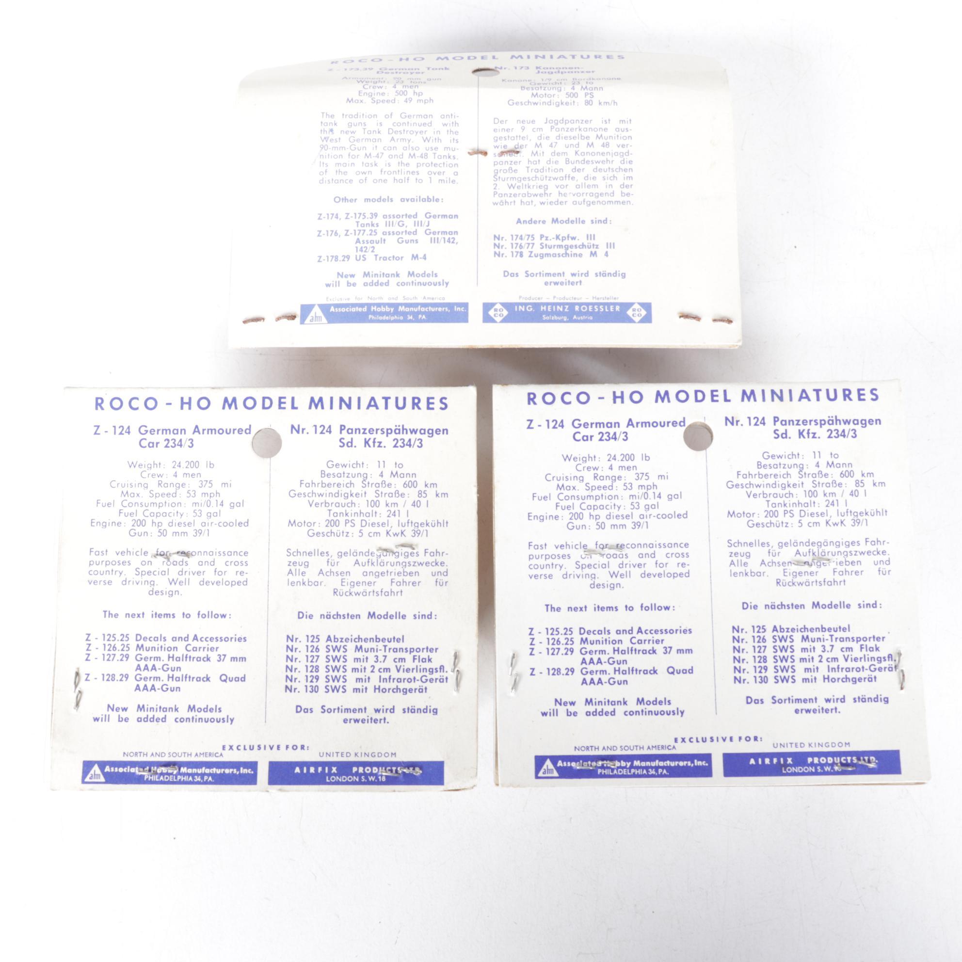 Roco Minitanks HO Scale Plastic Tanks and Military Vehicles | EBTH