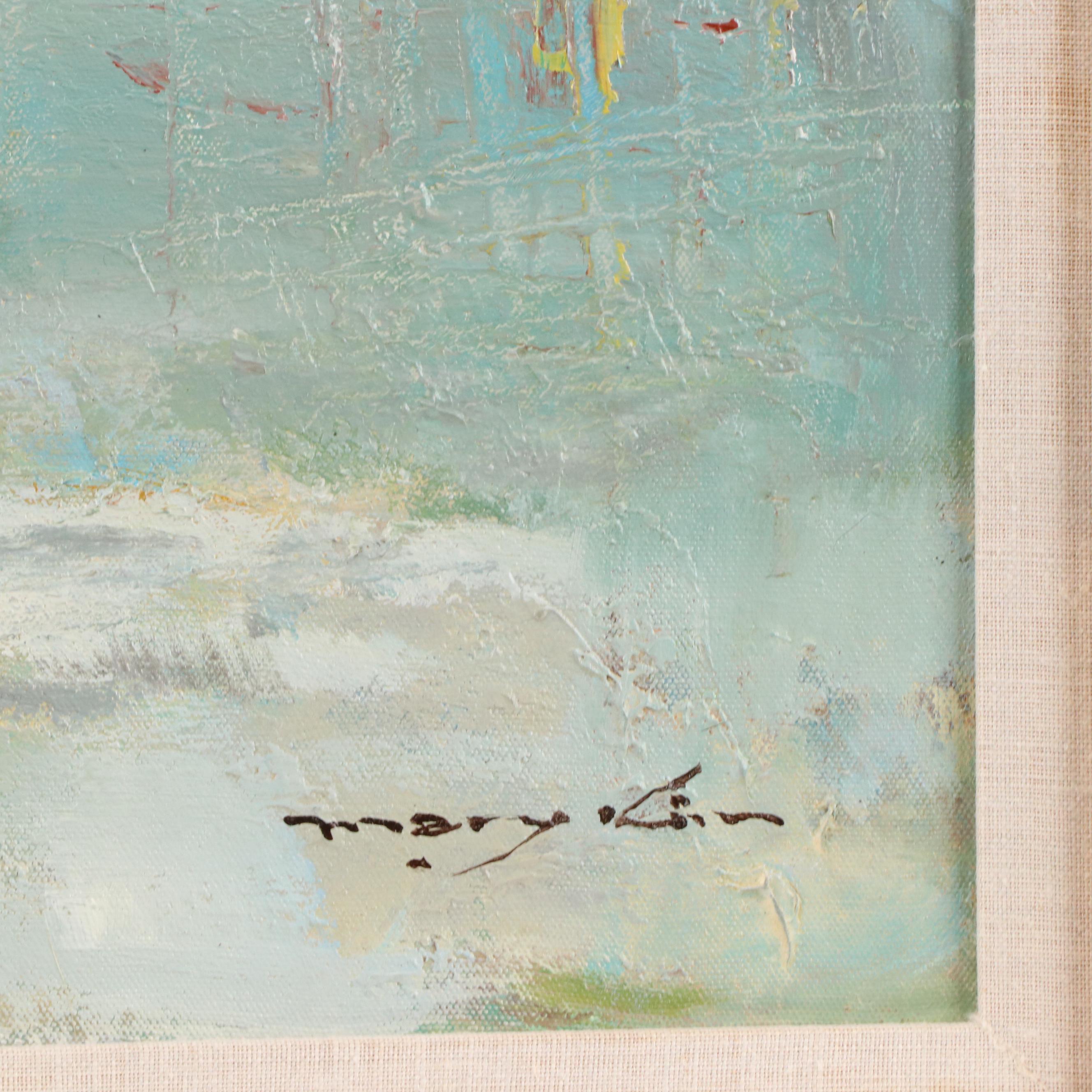 Mary Kim Abstract Oil Painting, Circa 2010 | EBTH