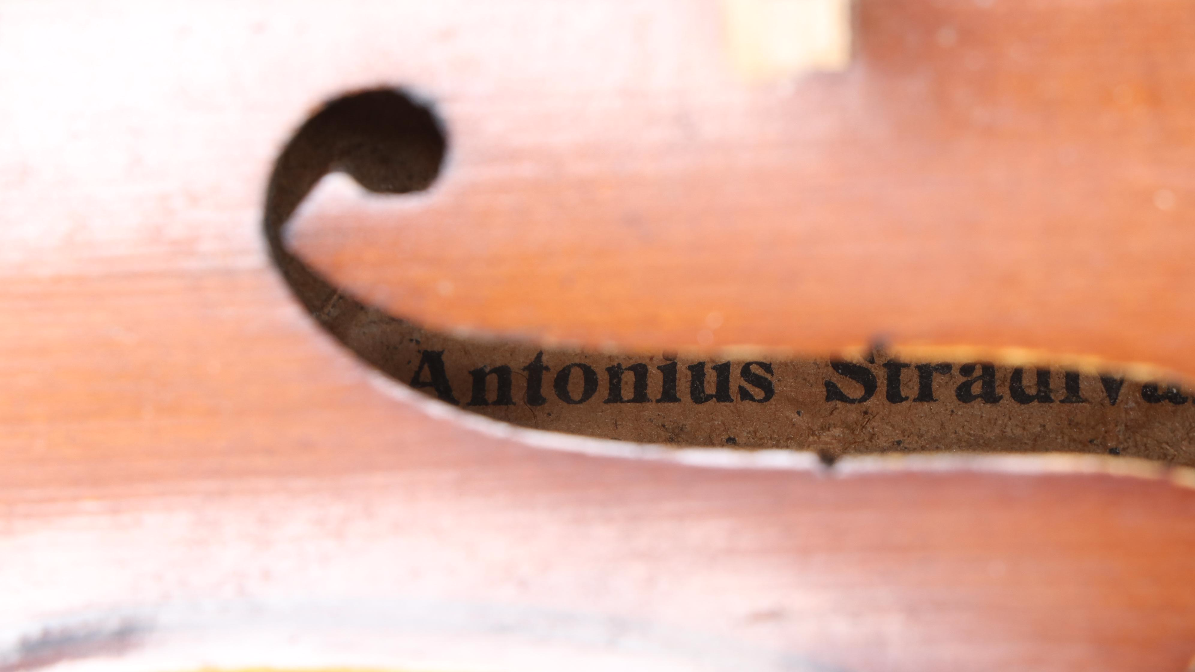 Antonius Stradivarius Replica 4/4 Violin with Blue Case | EBTH