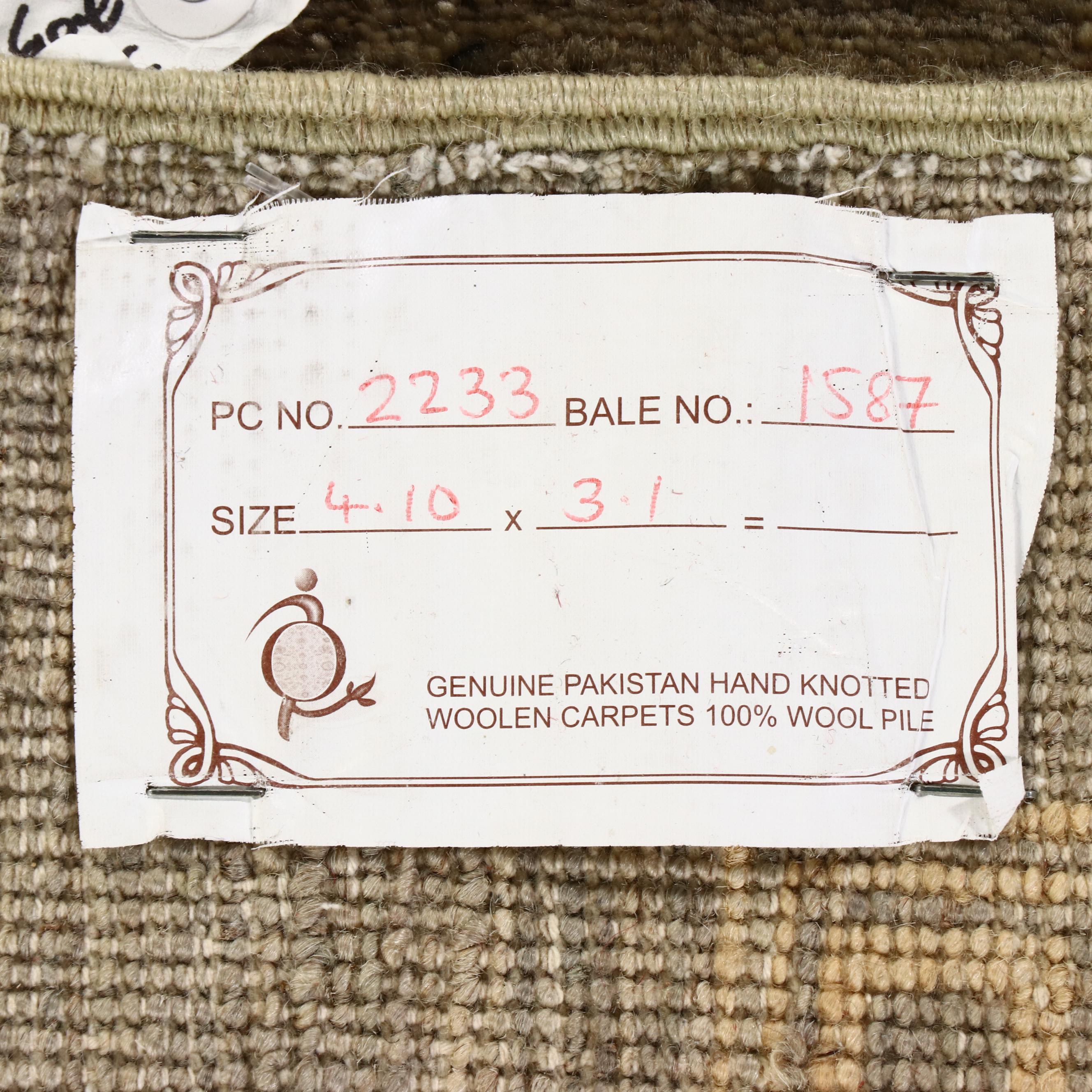 3'1 x 4'11 Hand-Knotted Pakistani Peshawar Accent Rug | EBTH