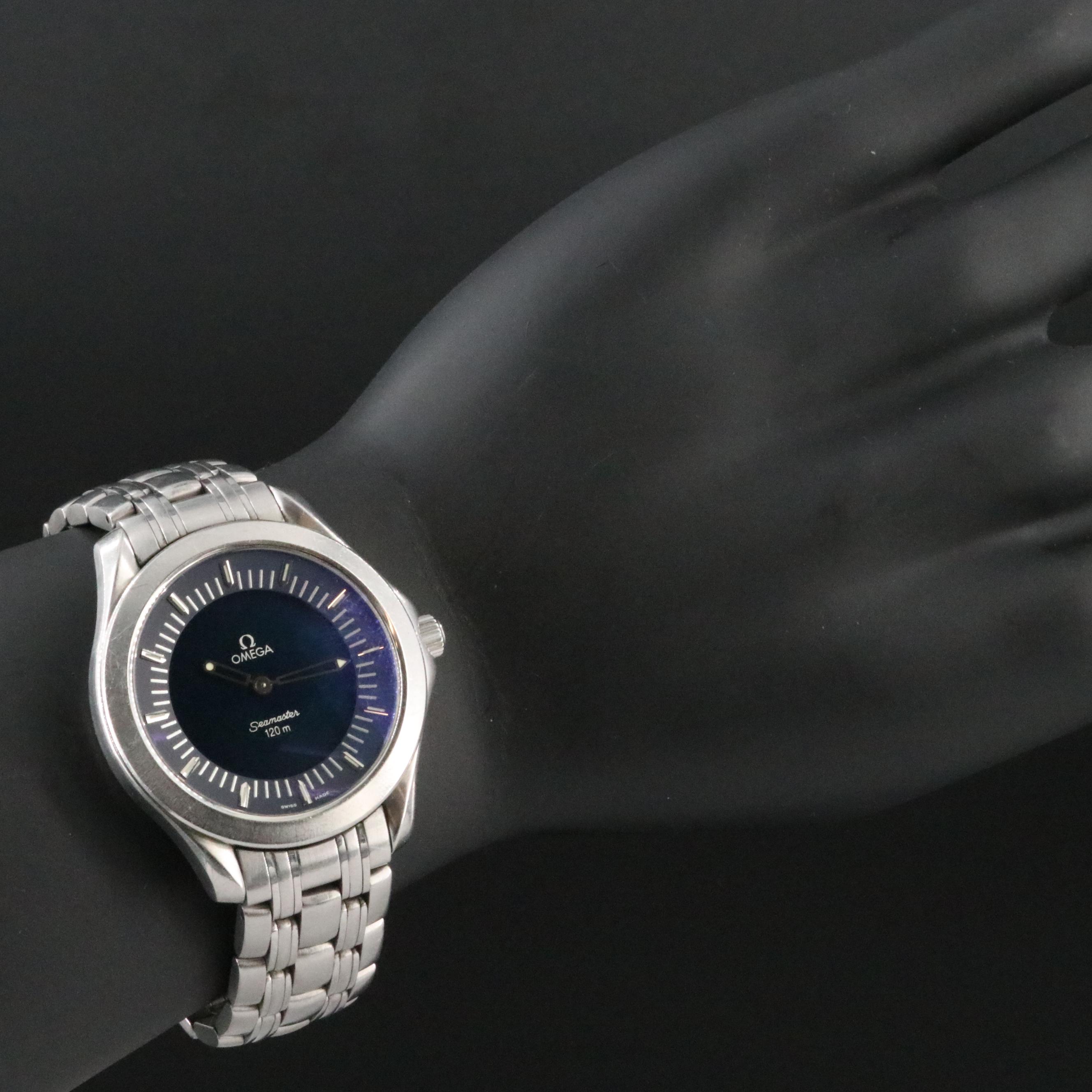 1998 Omega Seamaster Steel Chronograph Digi-Ana Watch | EBTH