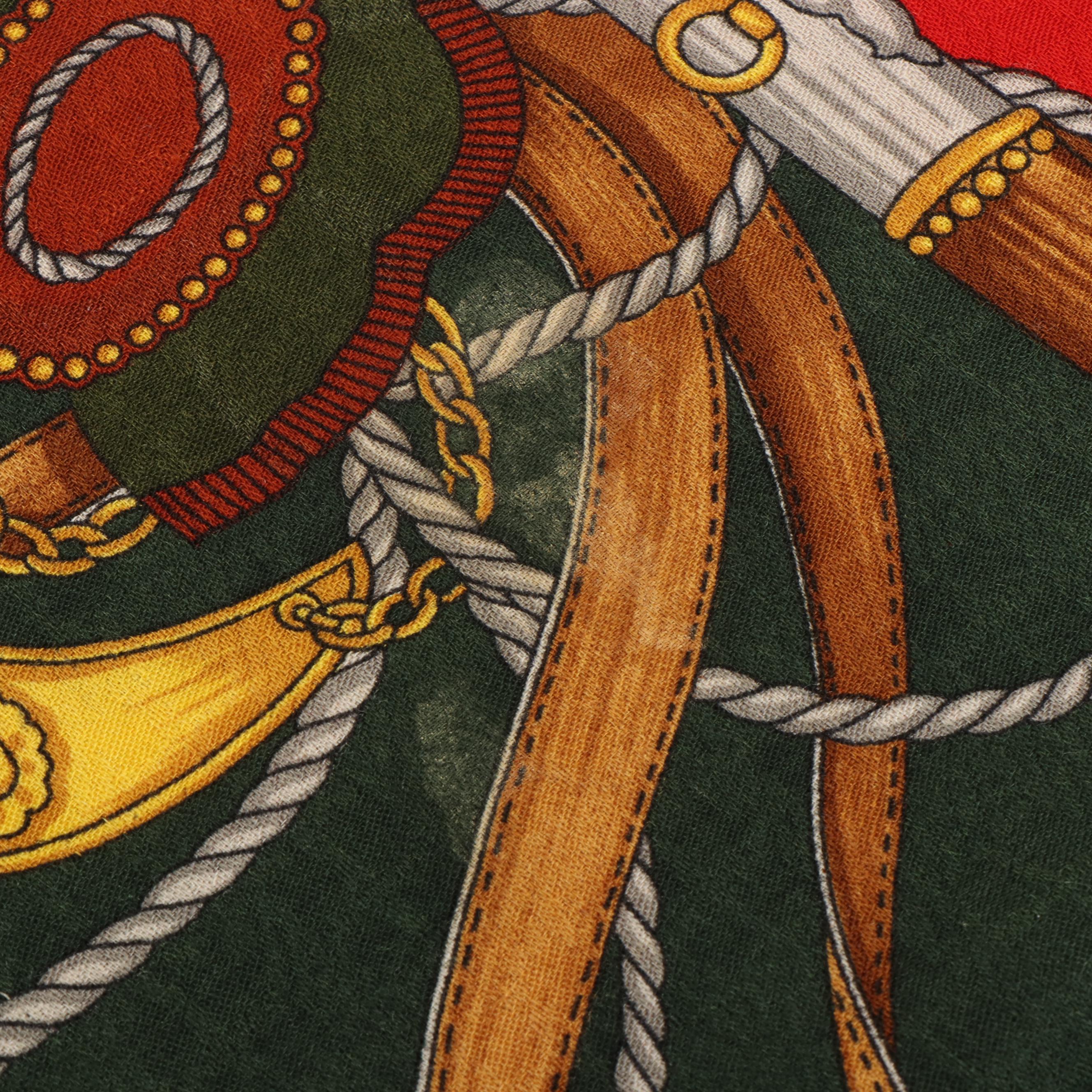 Gucci Extra Large Silk Scarf with Buggy and Tartan | EBTH