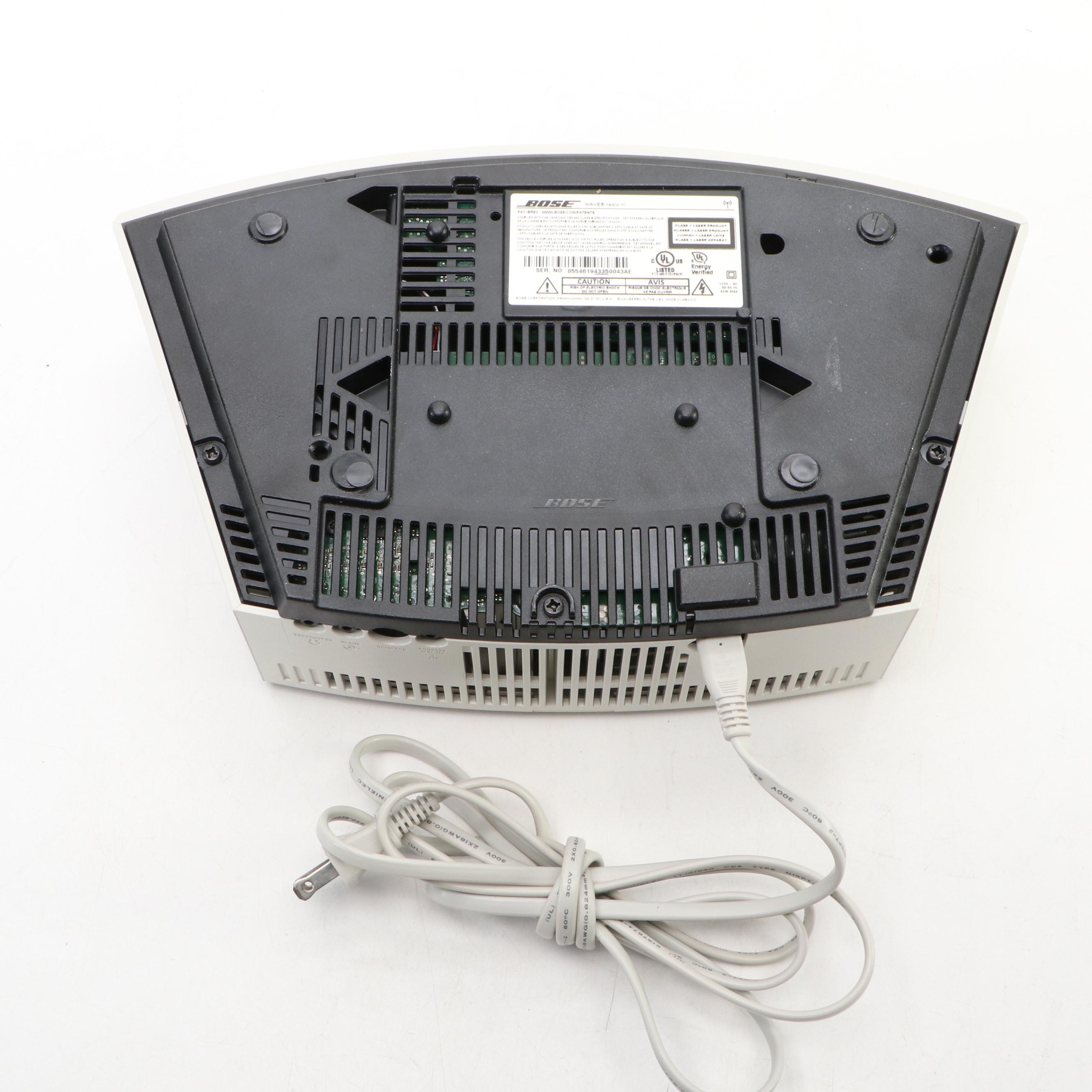 Bose "Wave" Radio III and "Acoustic Wave" Disc-Changer and Music System ...