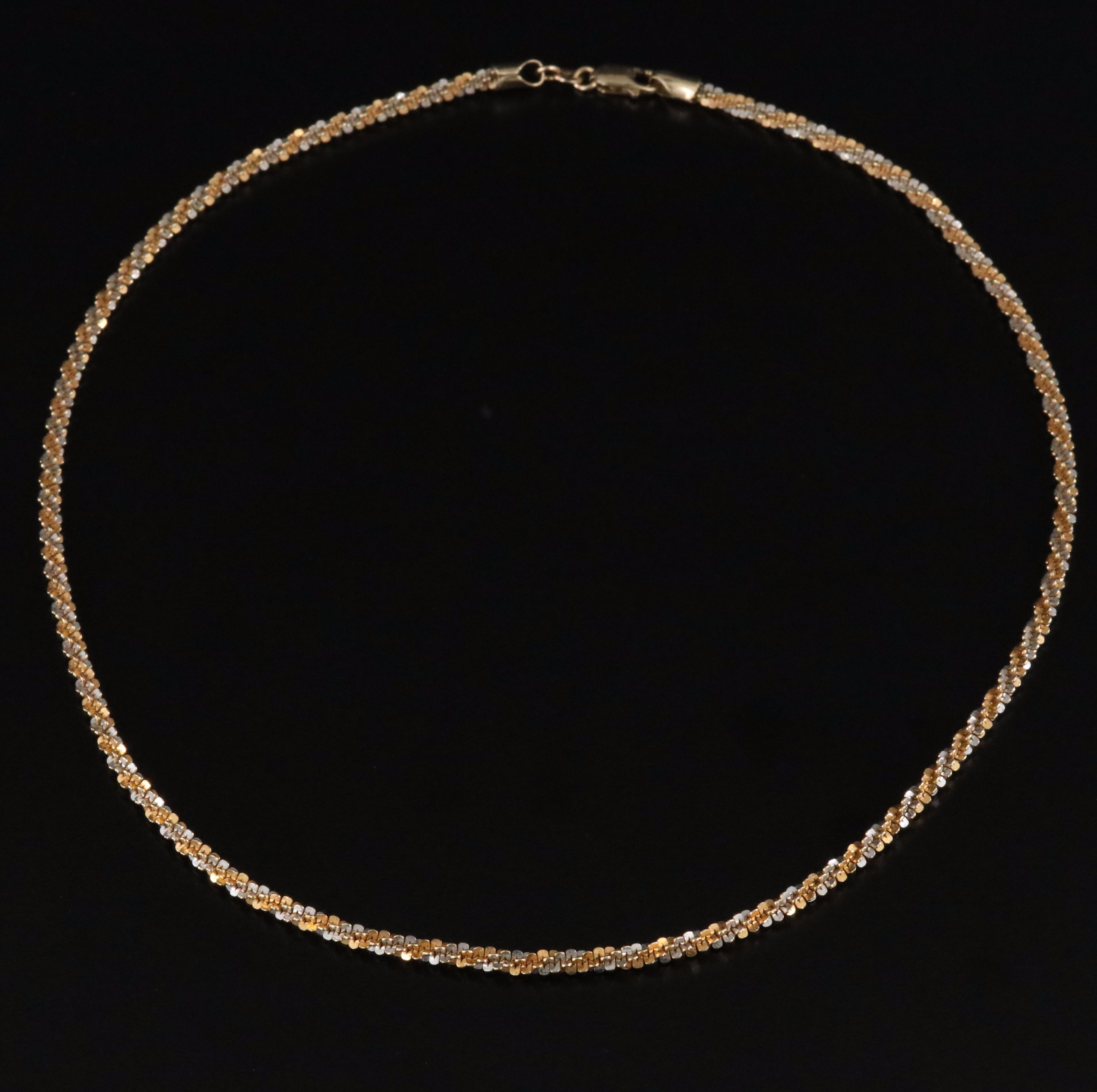14K Sparkle Chain Necklace | EBTH