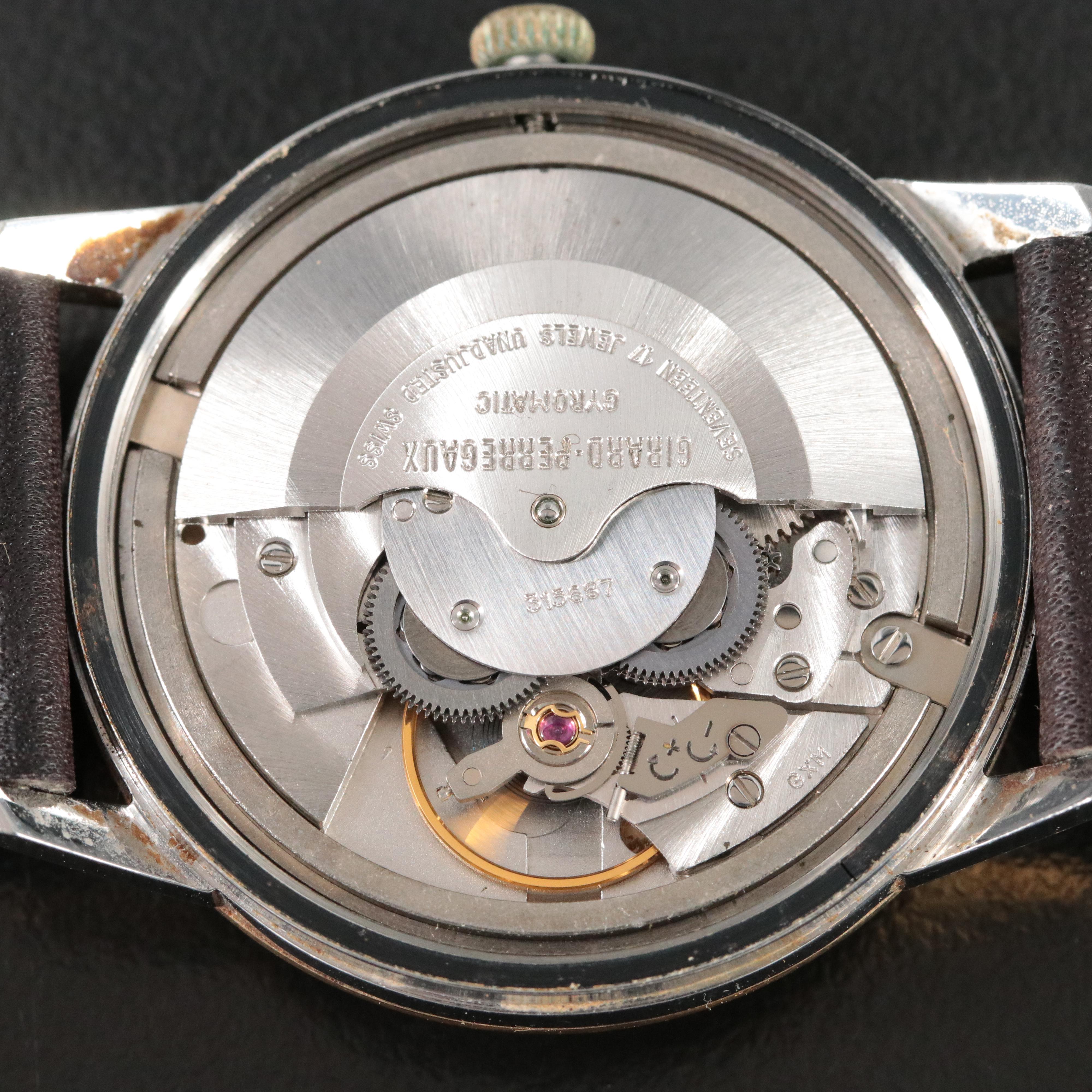Vintage Girard-Perregaux Gyromatic 14K Gold & Steel Two-Tone Automatic ...