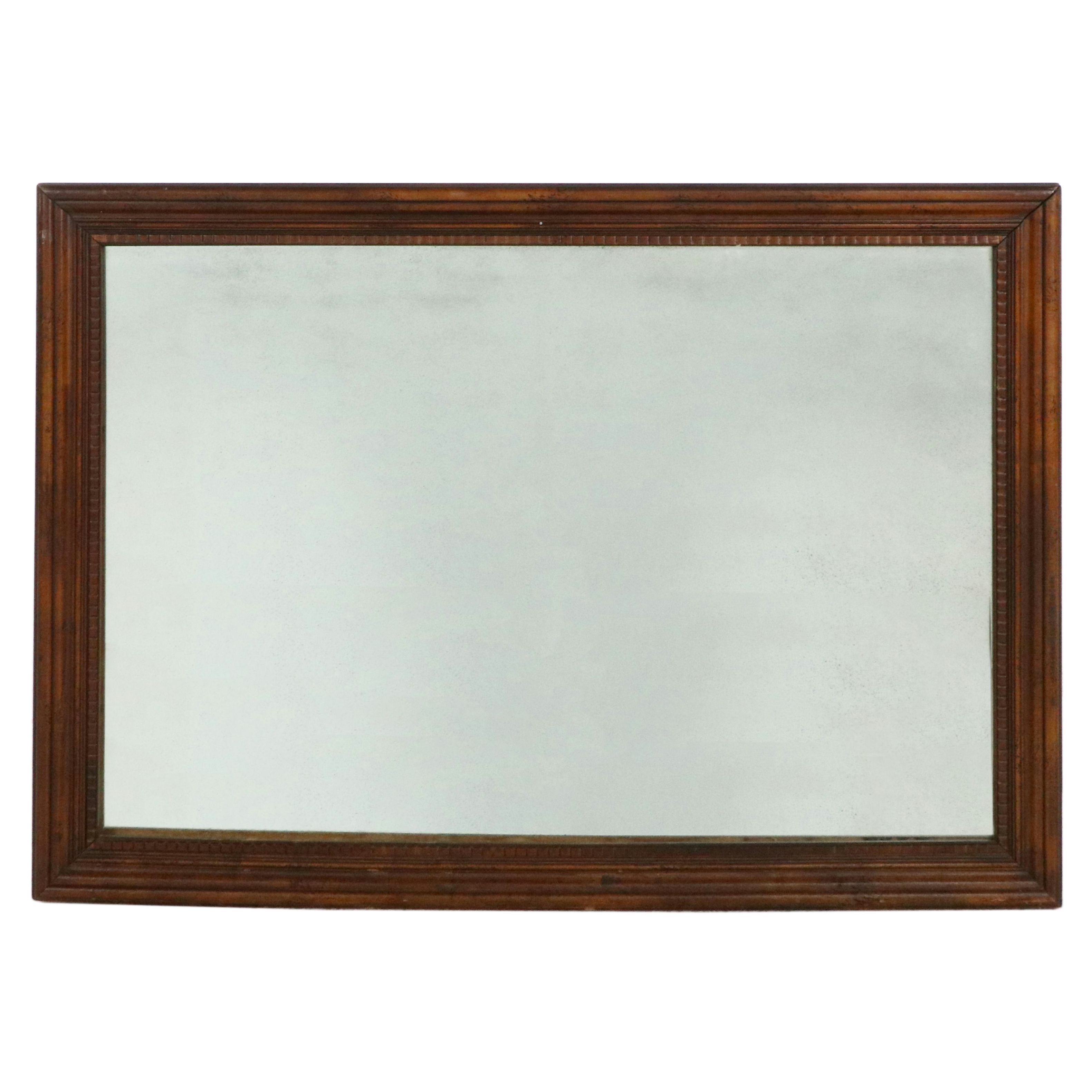 Neoclassical Style Carved Wood Rectangular Wall Mirror, 20th Century | EBTH