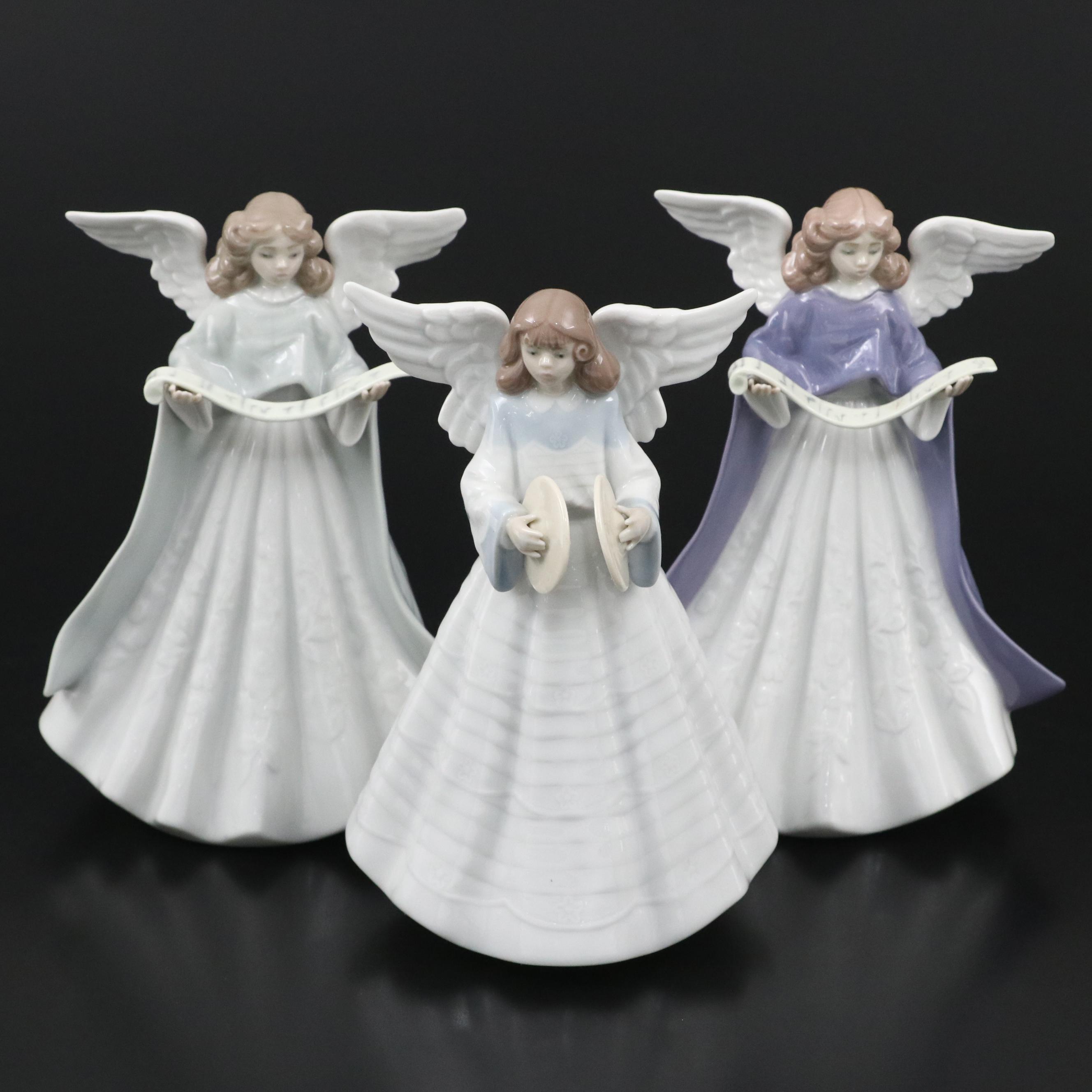 Lladró Porcelain Angel Tree Toppers | EBTH