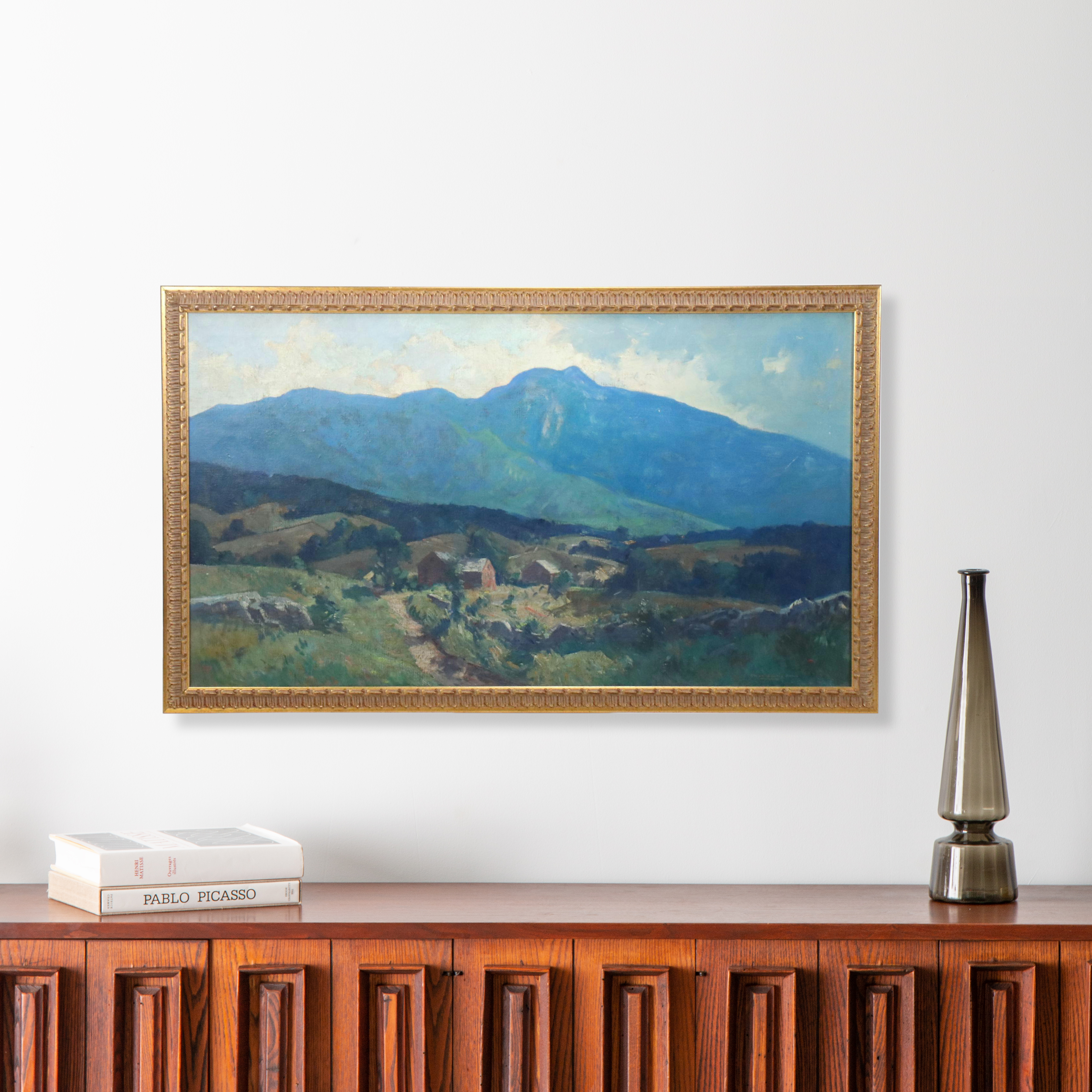 Charles Curtis Allen Landscape Oil Painting of Mount Mansfield, Vermont ...