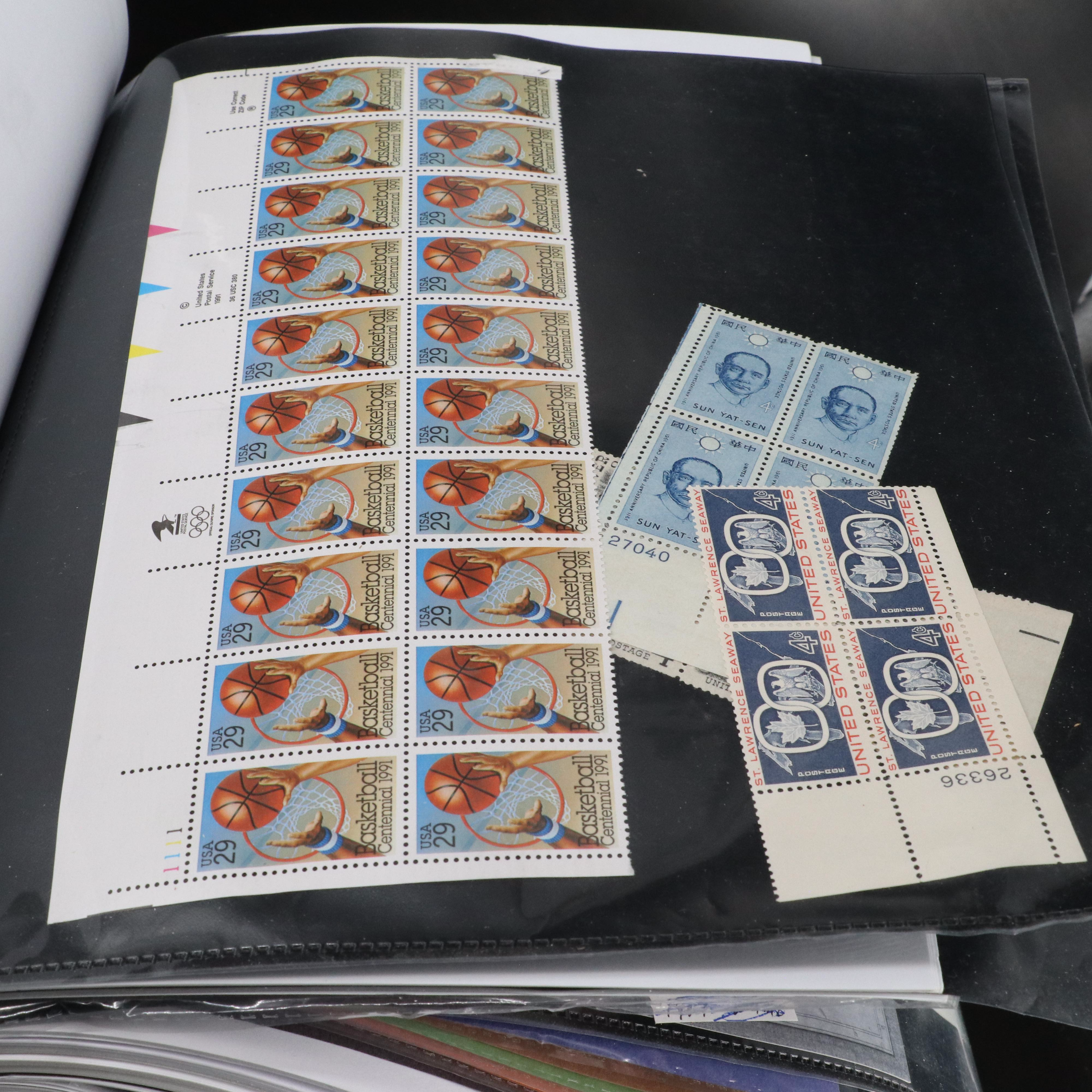 Two Albums of U.S. Postage Stamps, Mainly Stamp Sheets | EBTH