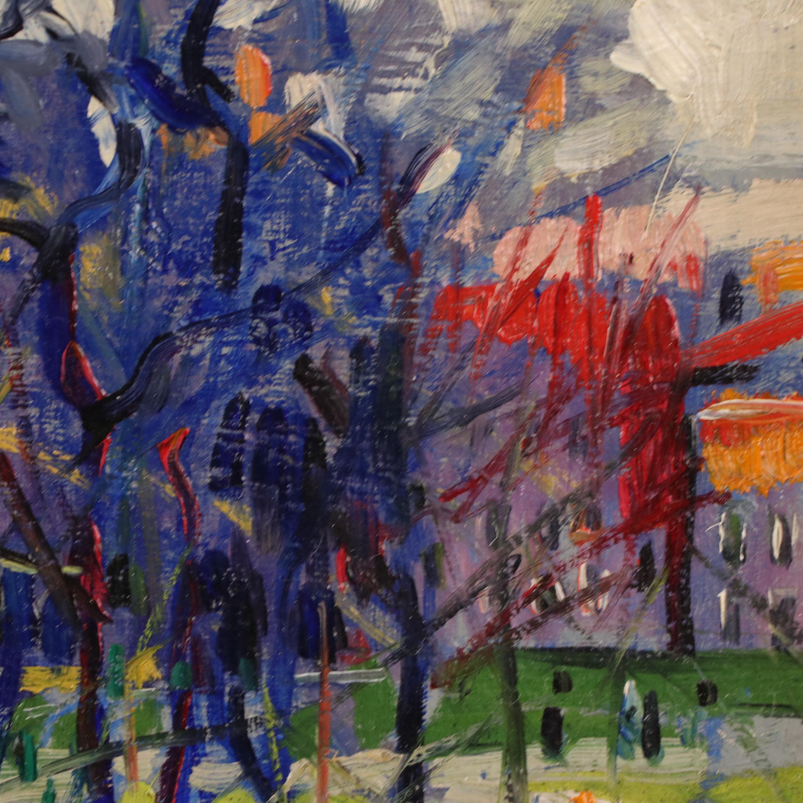 Howard Ashman Patterson Oil Painting "Philadelphia Independence Park ...