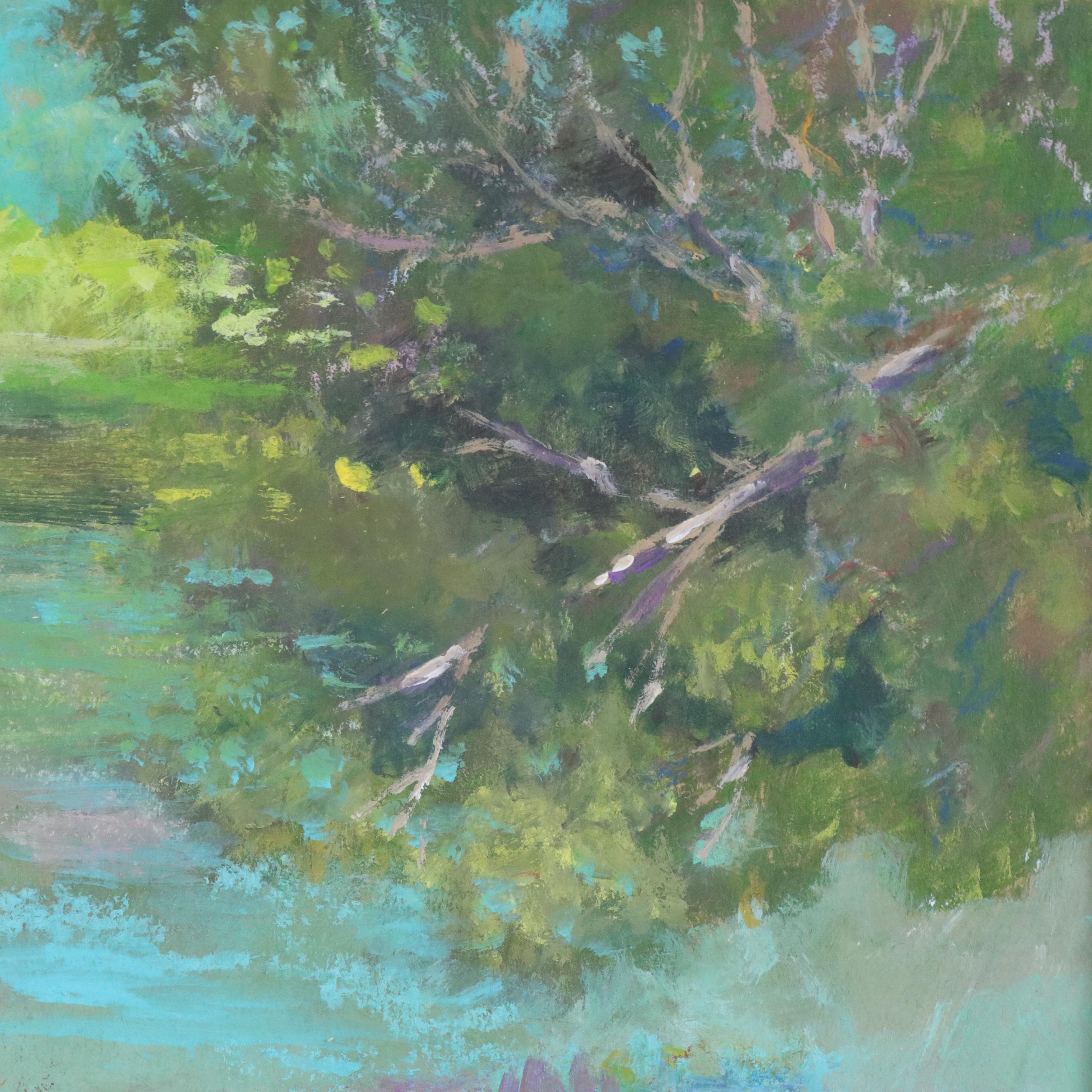 Robert Riddle Baker Acrylic Painting "Lake Lily, Fla.," 2025 | EBTH