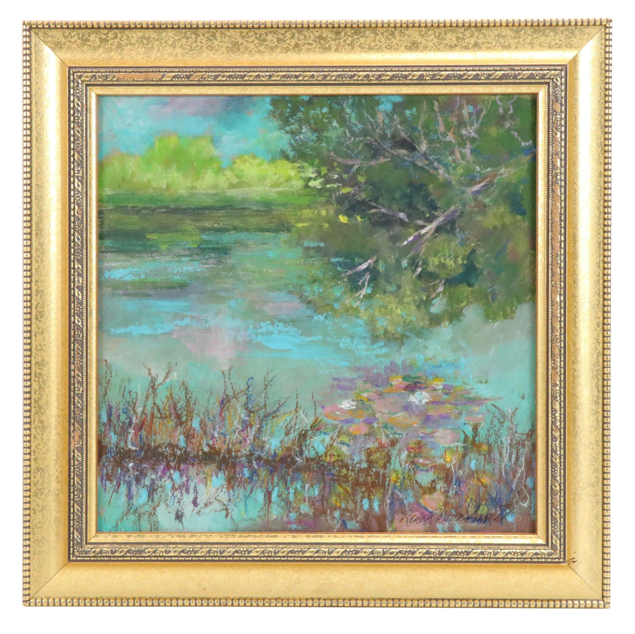 Robert Riddle Baker Acrylic Painting "Lake Lily, Fla.," 2025 | EBTH