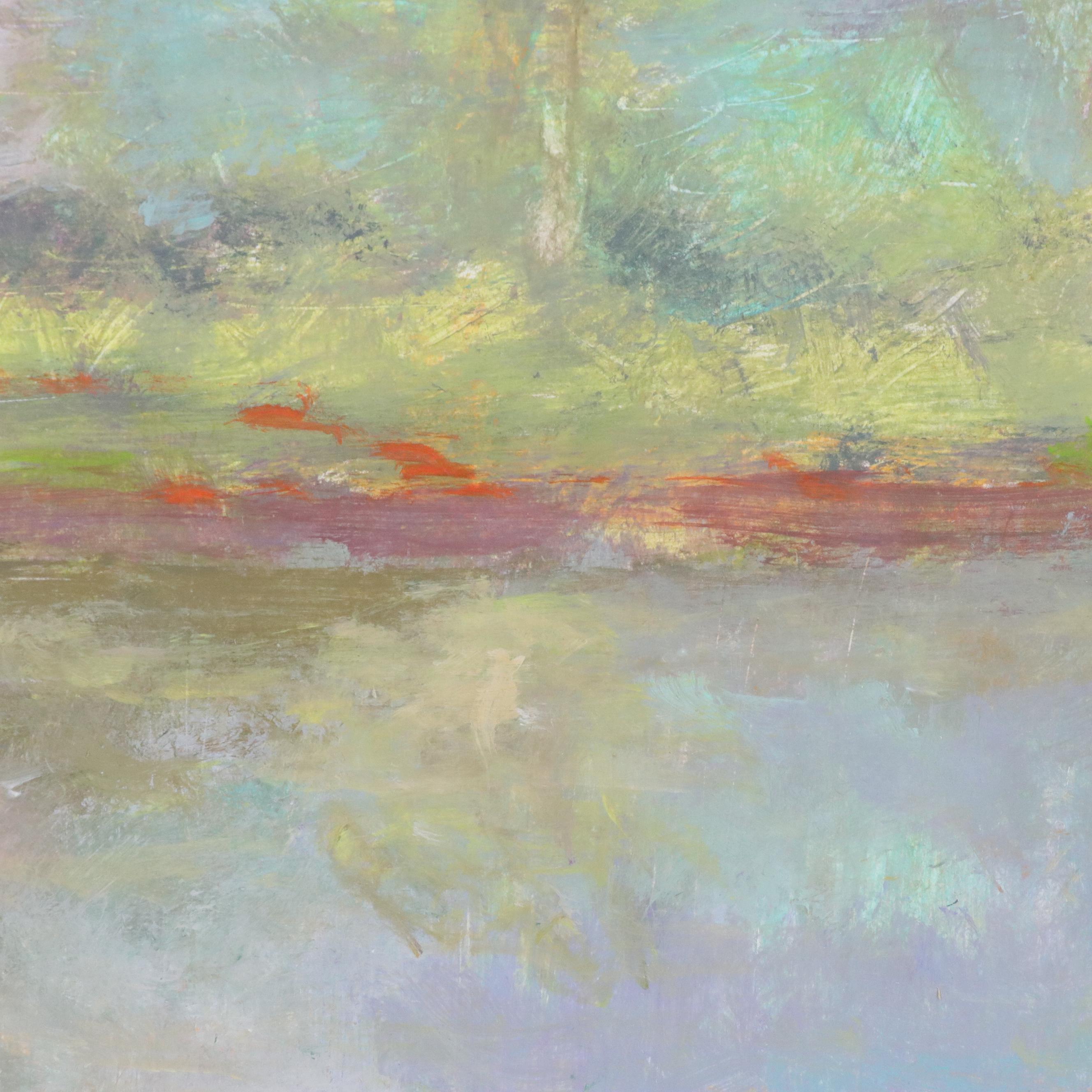 Robert Riddle Baker Landscape Acrylic Painting "Spring's Promise," 2025 ...