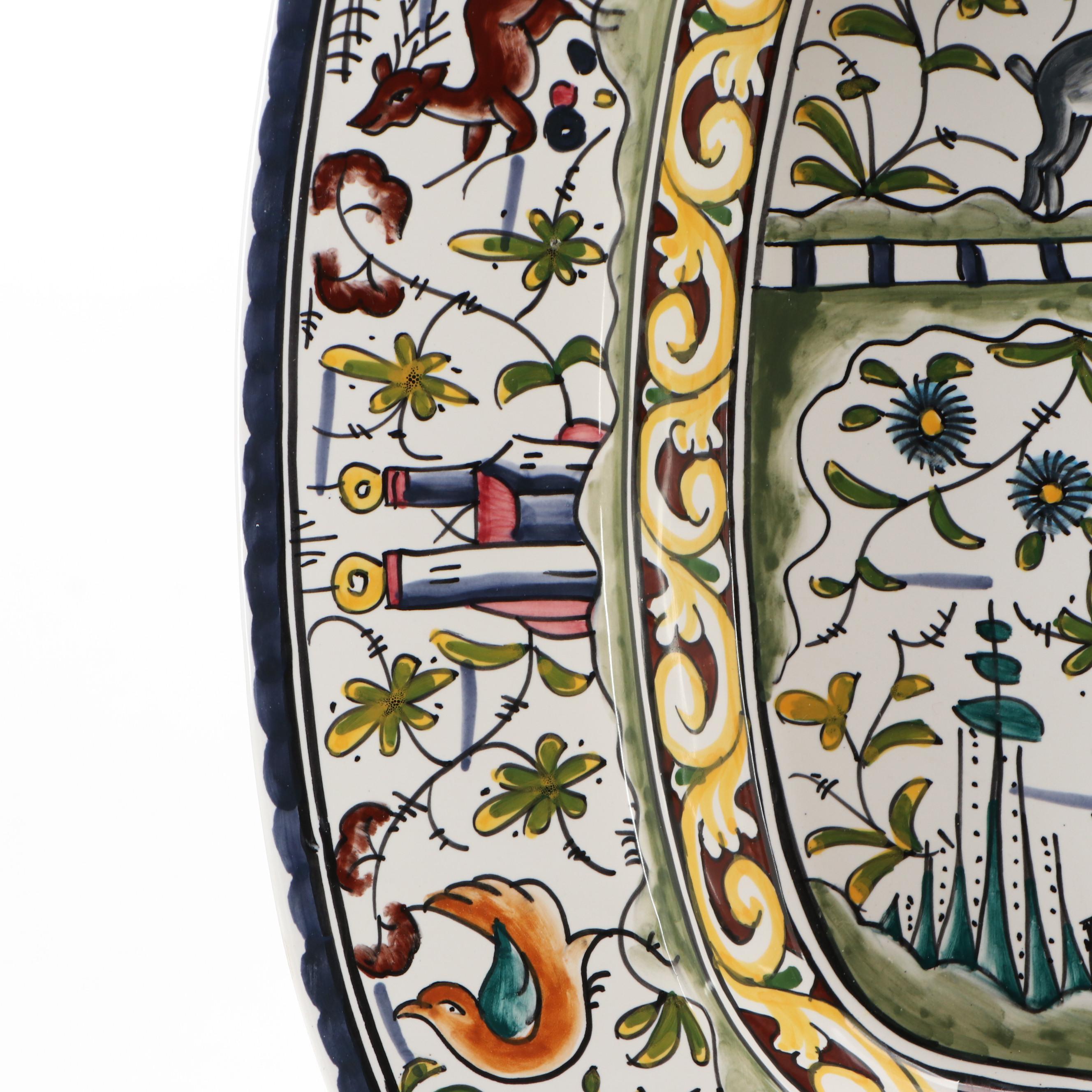 Williams-Sonoma Portuguese Hand-Painted Ceramic Platter | EBTH