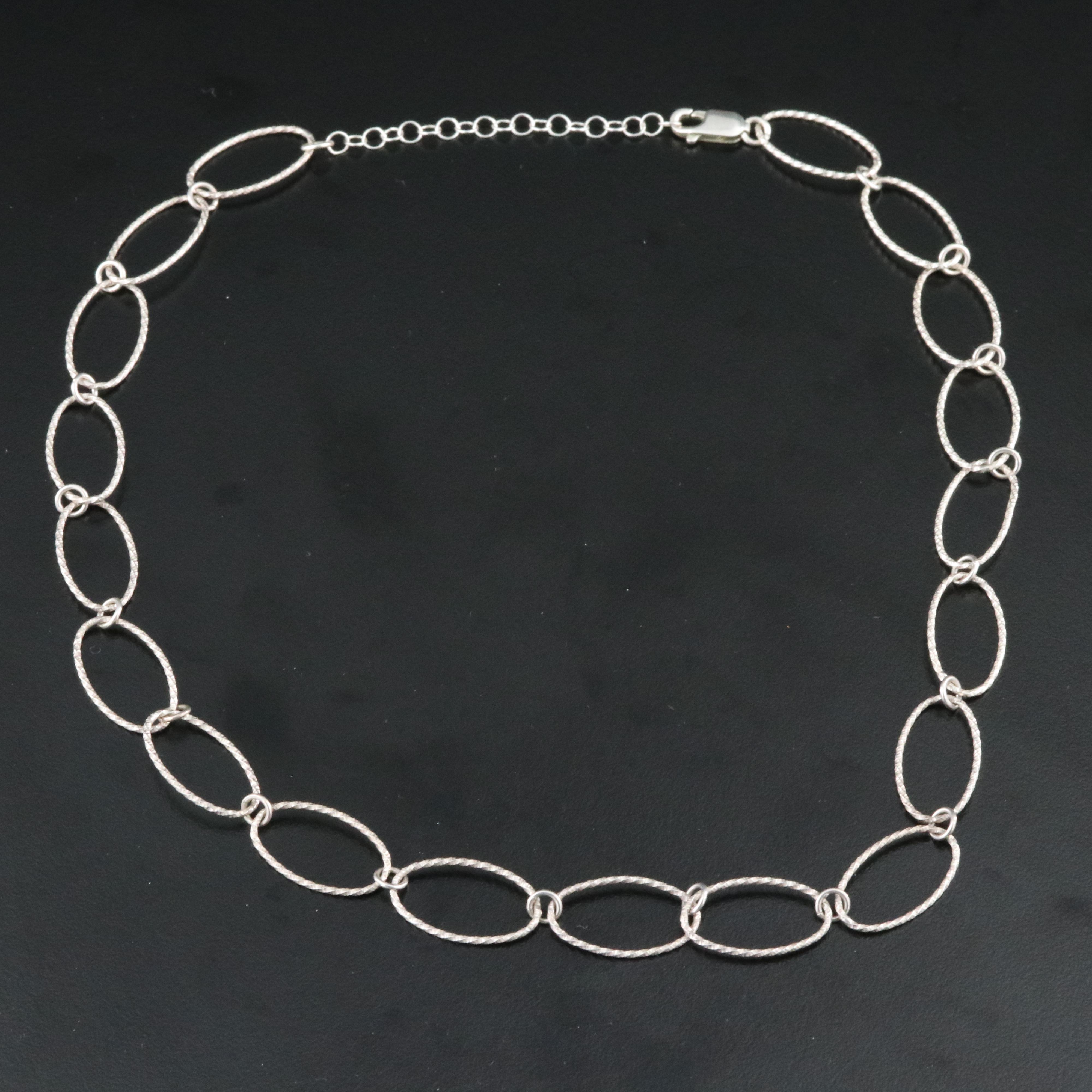 Sterling Oval Link Chain Necklace | EBTH