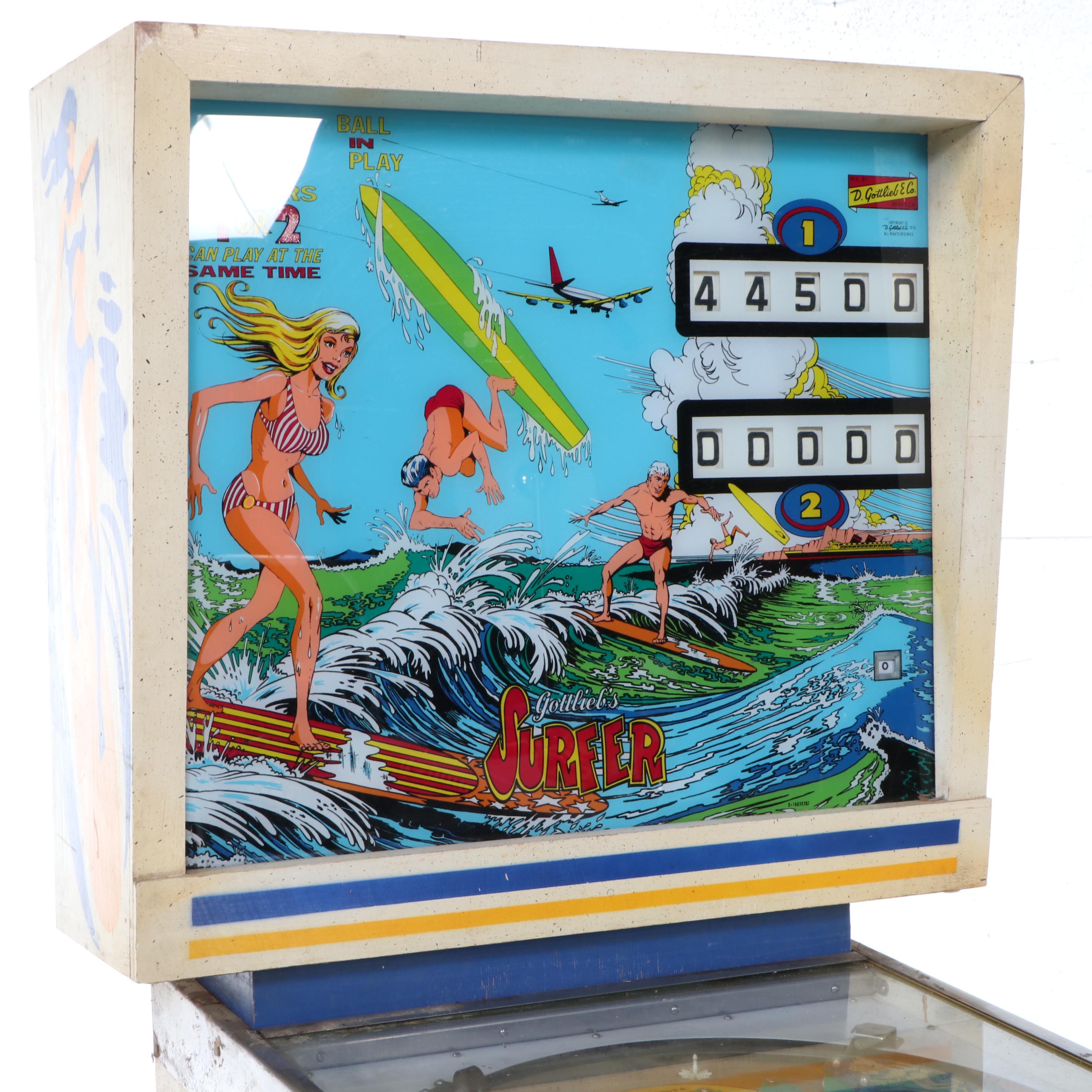 Gottlieb Surfer Pinball Machine, 1976 | EBTH