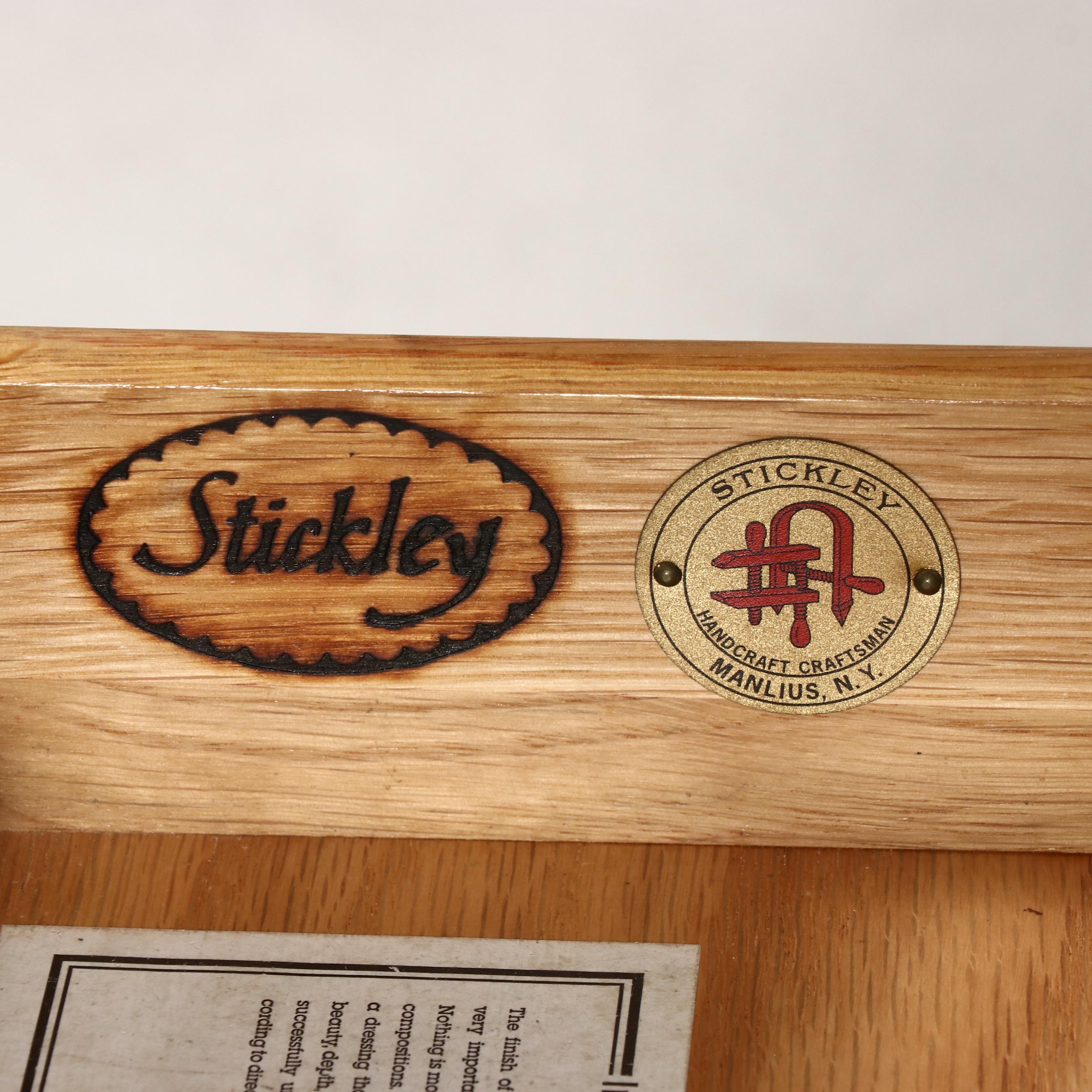Pair of Stickley Mission Style Oak End Tables | EBTH