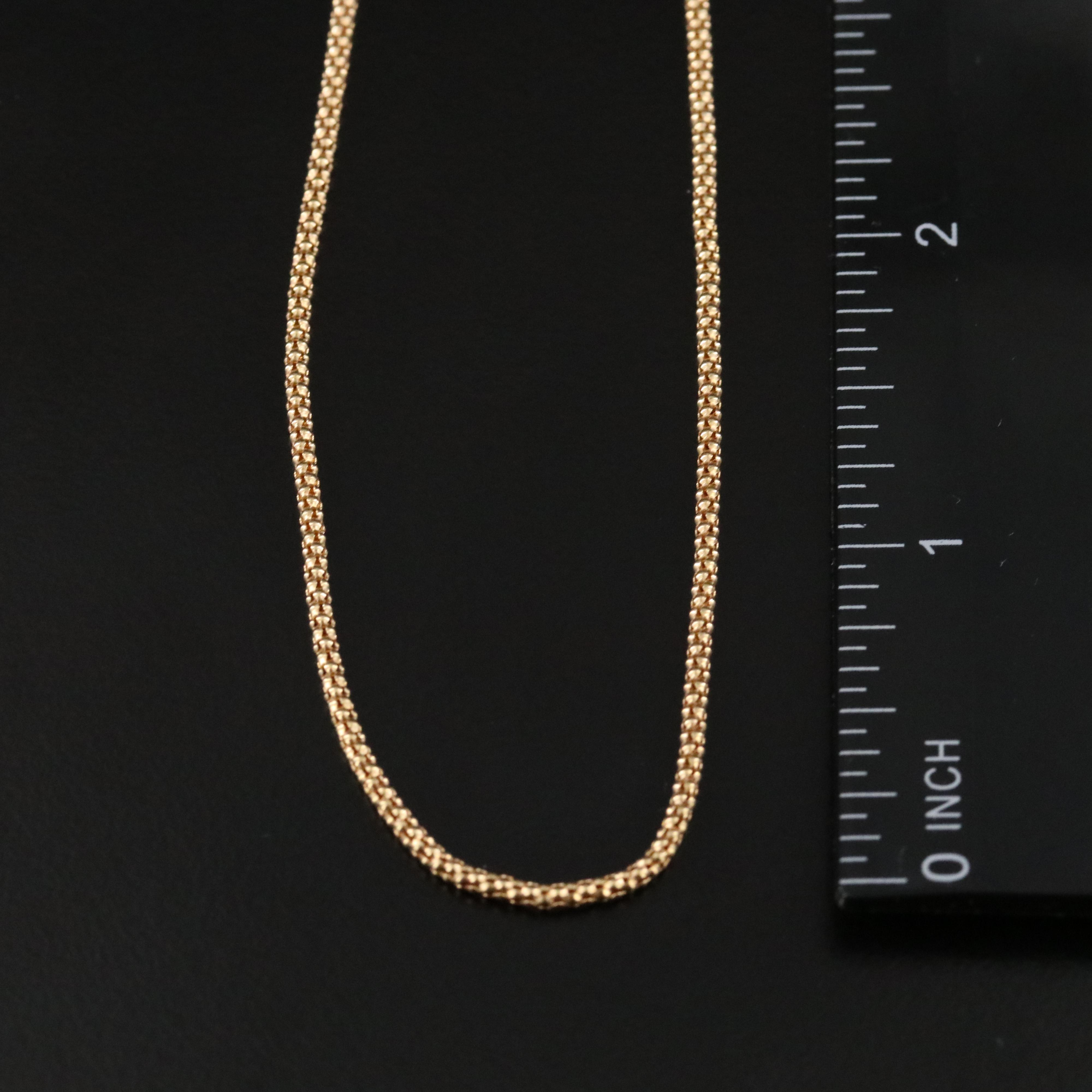 18K Popcorn Chain Necklace | EBTH