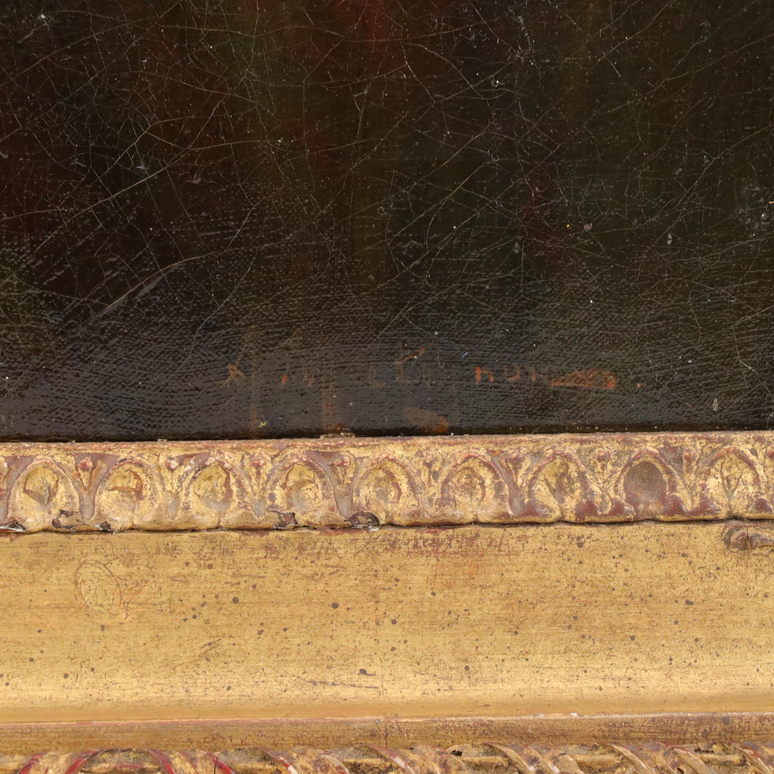 Albert Matignon Oil Portrait Painting of Woman Holding Flowers | EBTH