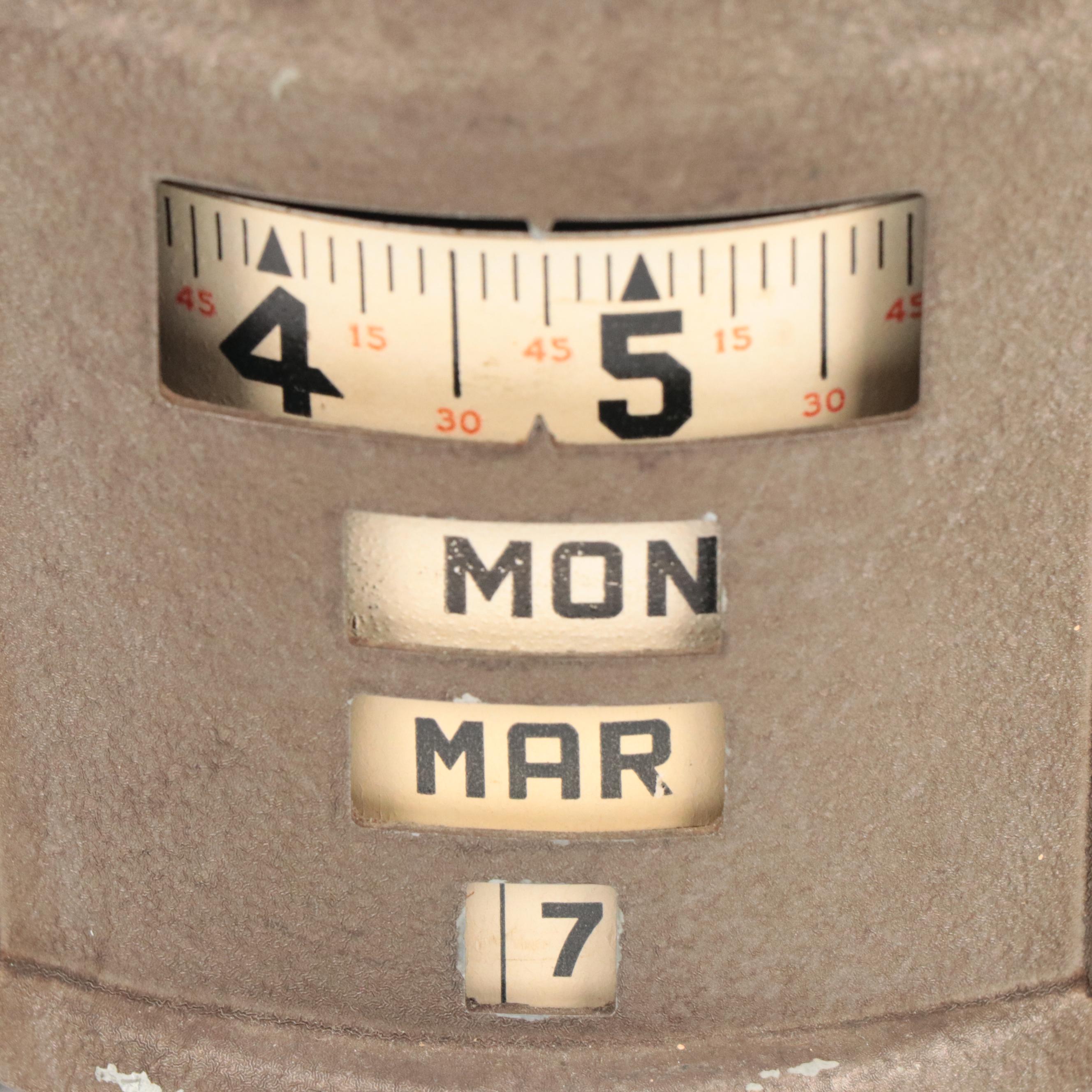 Art Deco Style "Kal Klok" Tape Measure Clock with Calendar, Mid-20th ...