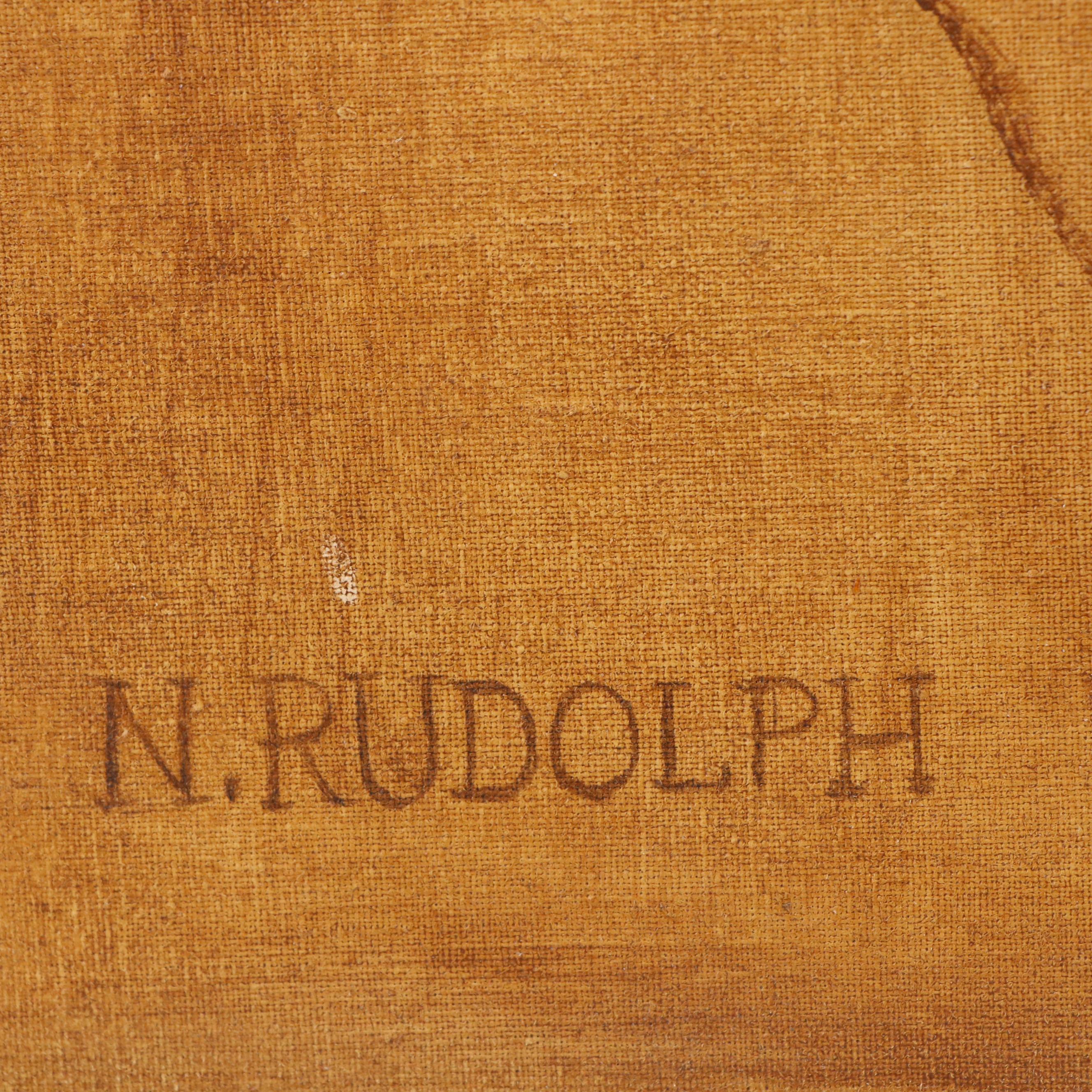 Nancy Rudolph Portrait Oil Painting of North African Man | EBTH