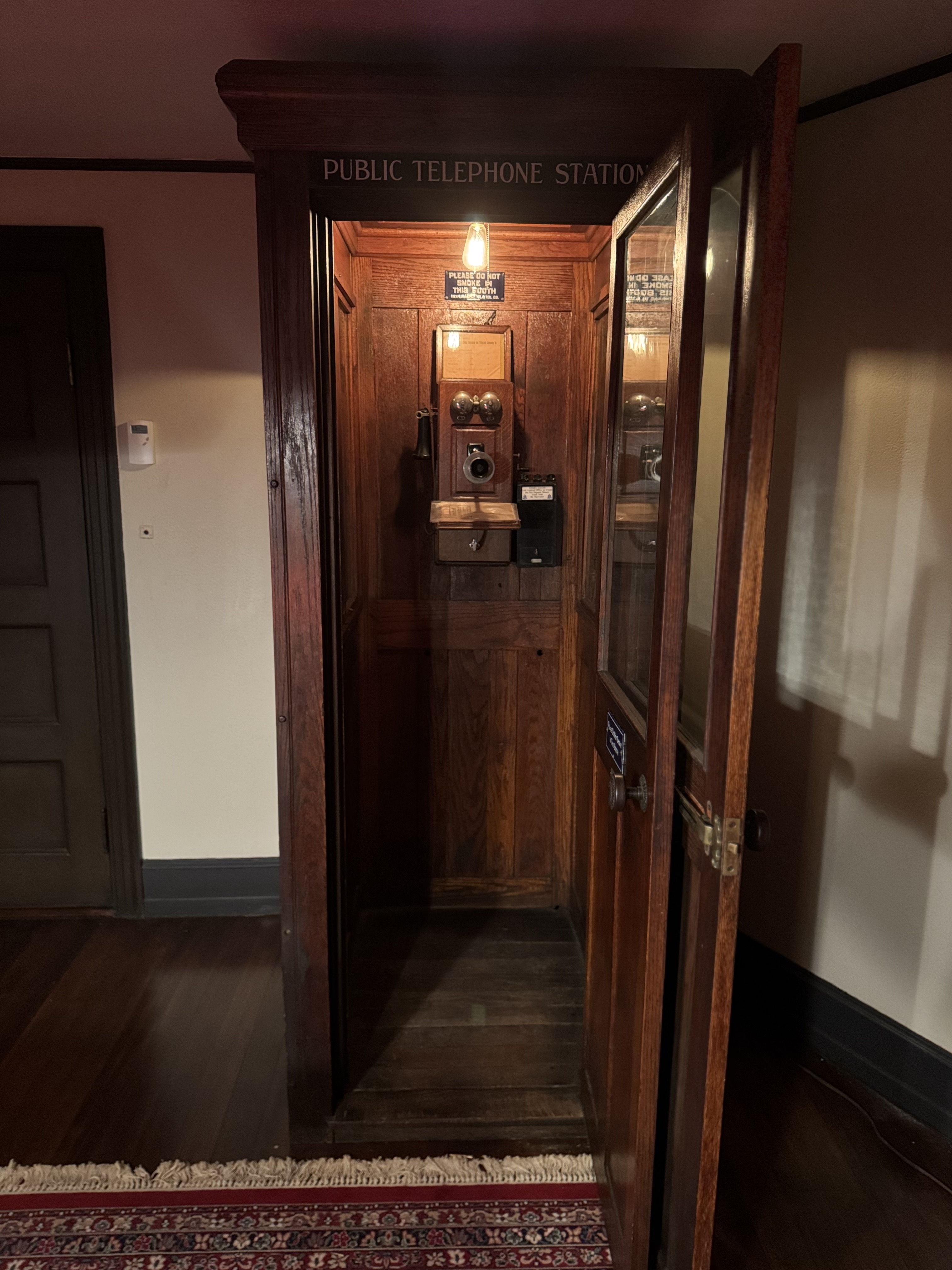 New England Telephone & Telegraph Company Oak Telephone Booth, 20th ...