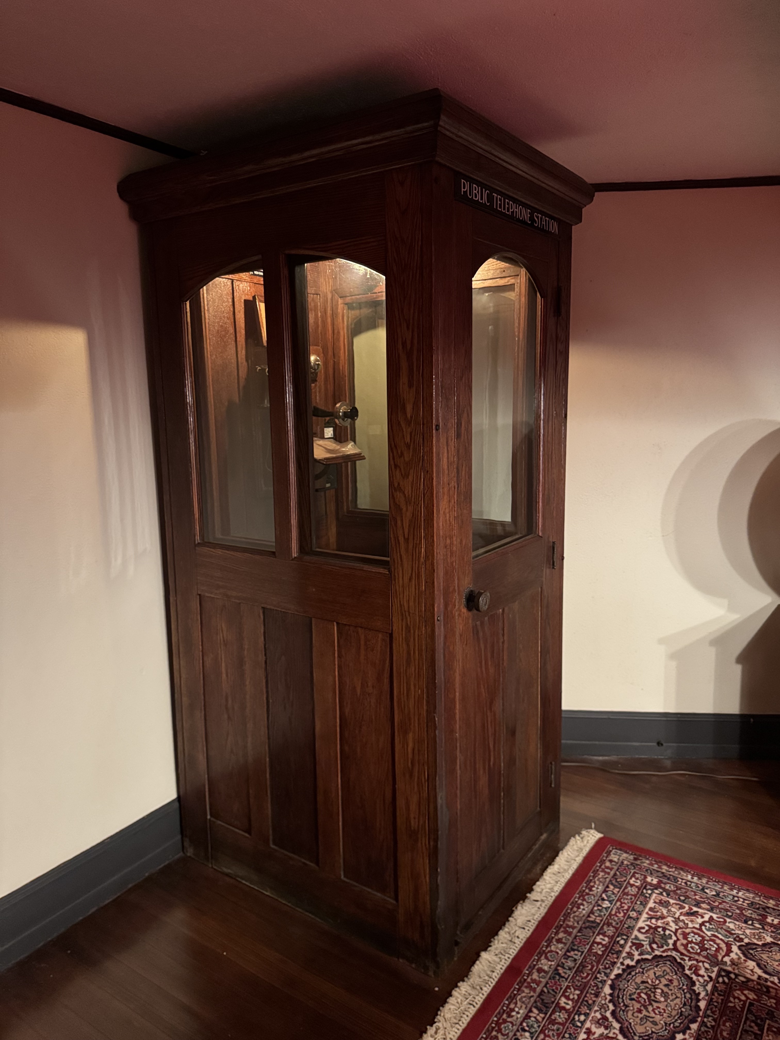 New England Telephone & Telegraph Company Oak Telephone Booth, 20th ...