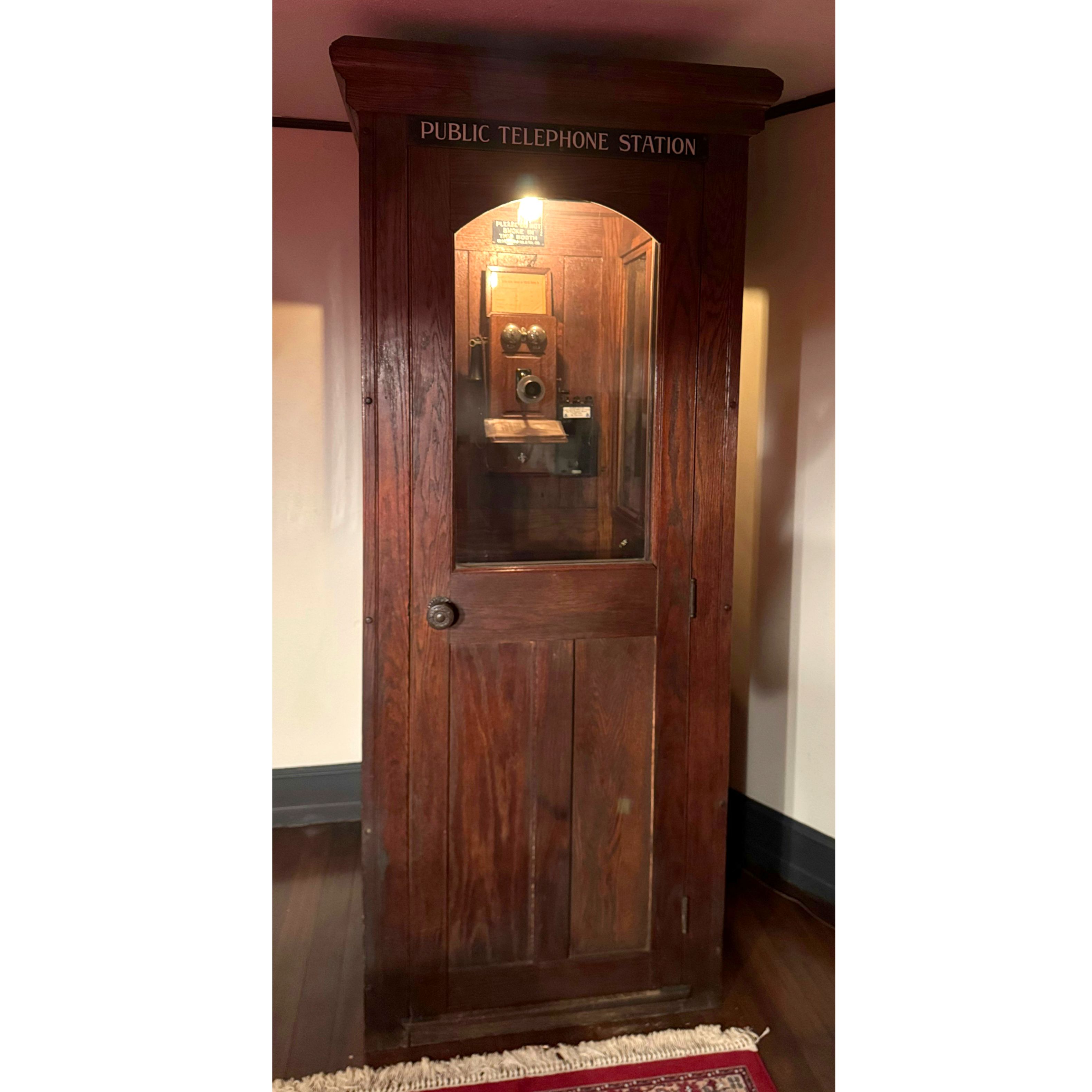 New England Telephone & Telegraph Company Oak Telephone Booth, 20th ...