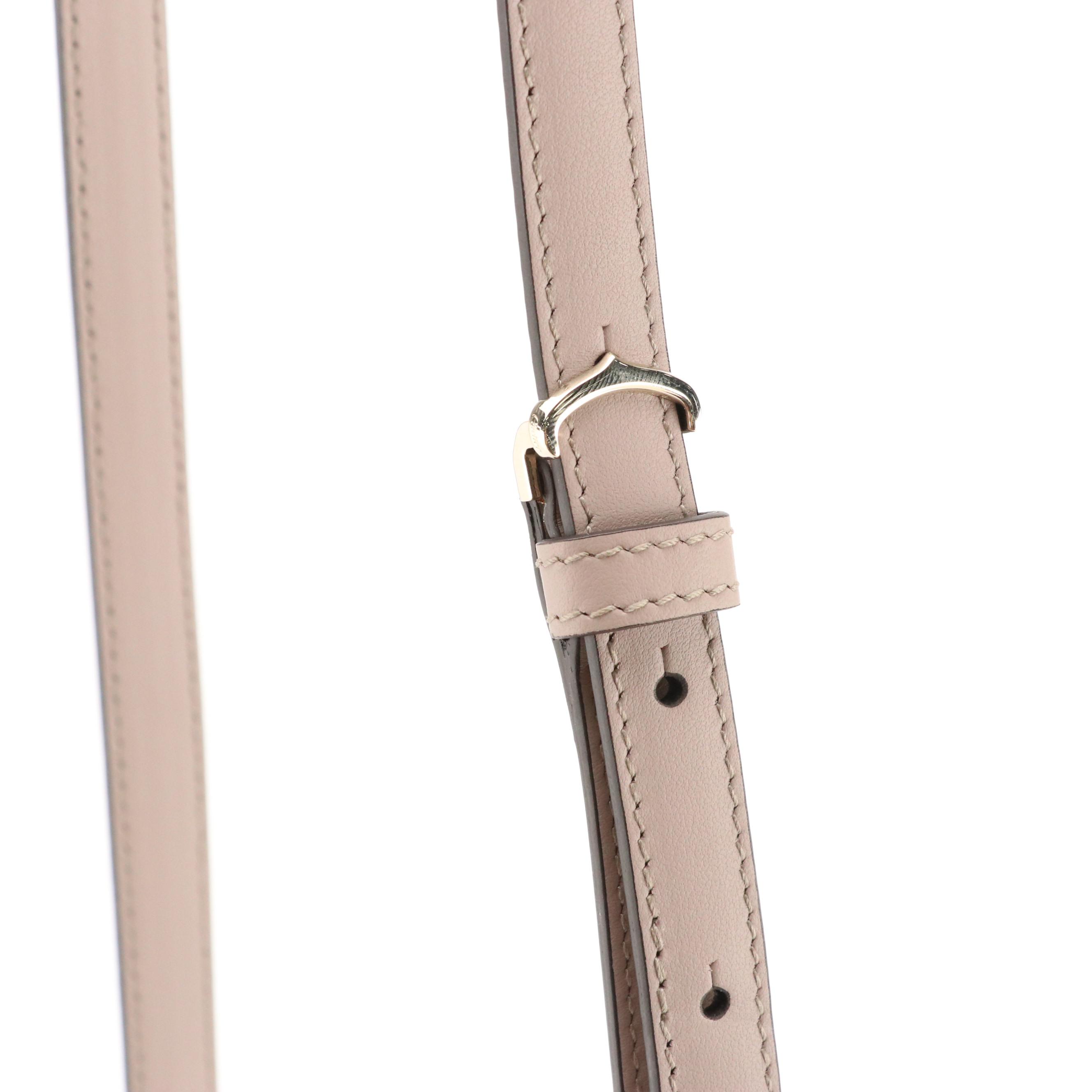 Cartier Two-Way Bag in Neutral Calfskin Leather with Laser Cut Logo | EBTH