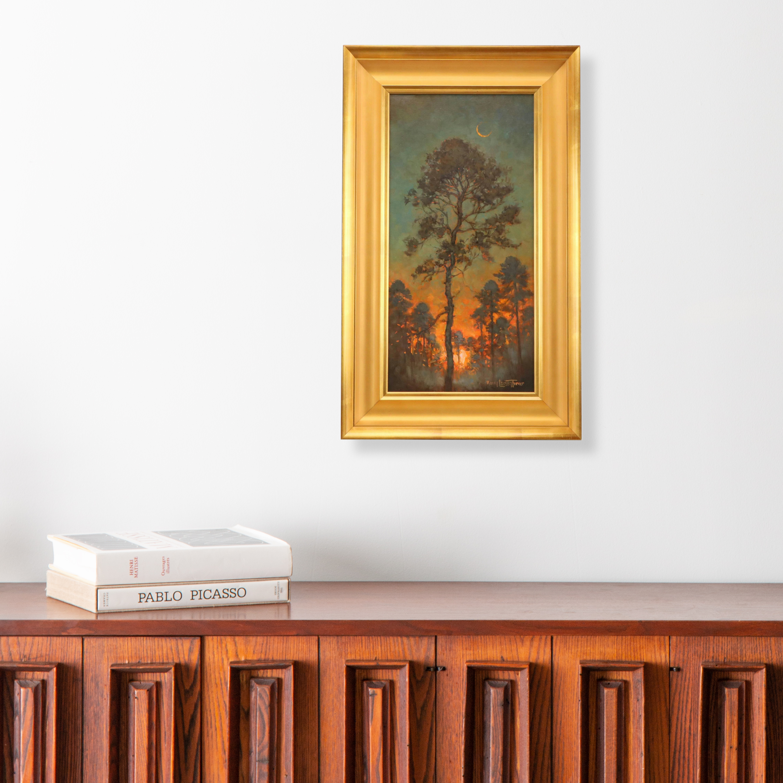 Karen Larson Turner Stylized Landscape Oil Painting "Reaching Up," 2016 | EBTH