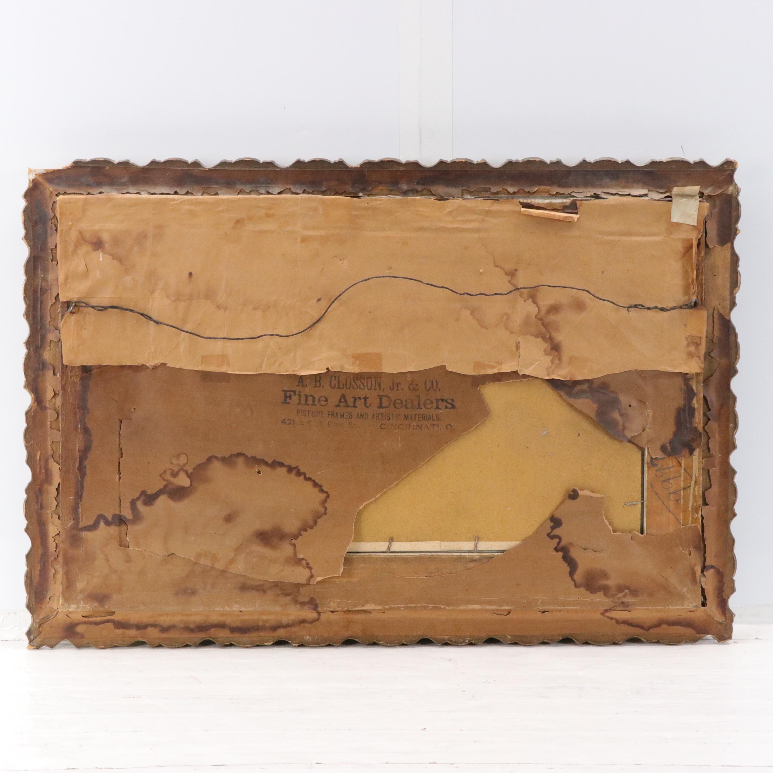 John Hauser Native American Scene Gouache Painting, 1900 | EBTH