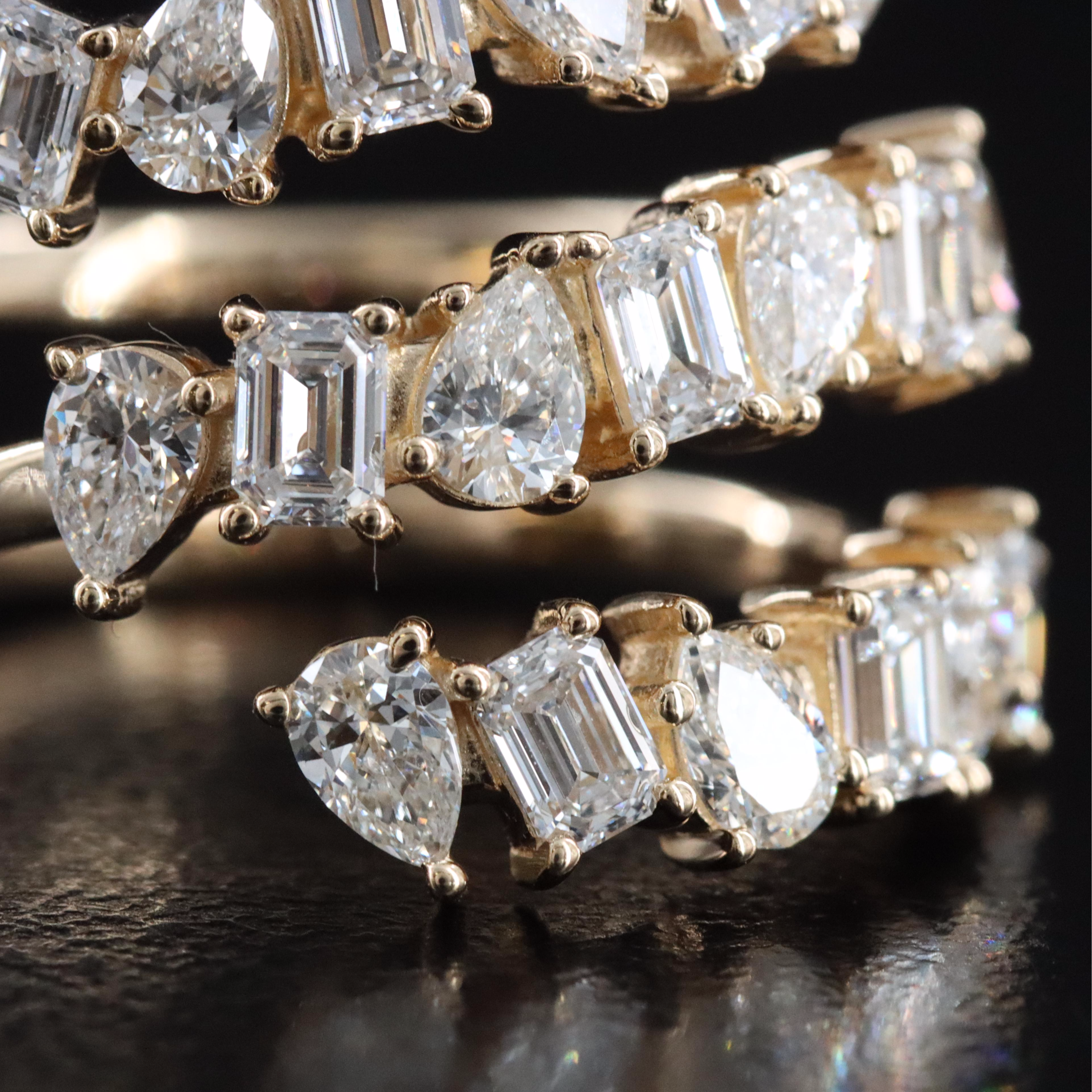 14K 2.00 CTW Lab Grown Diamond Wrap Ring | EBTH