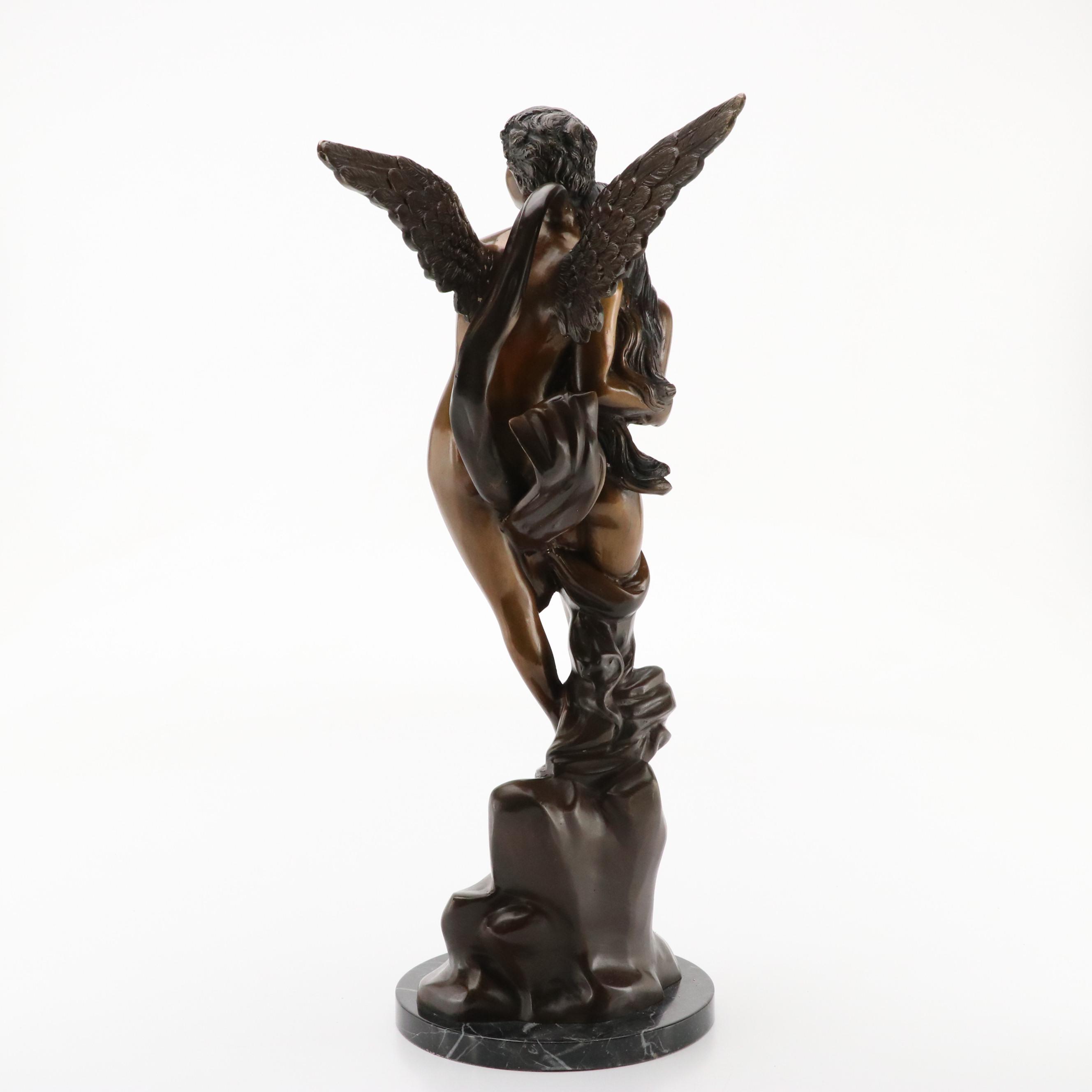 Copper Alloy Sculpture of Cupid and Psyche | EBTH