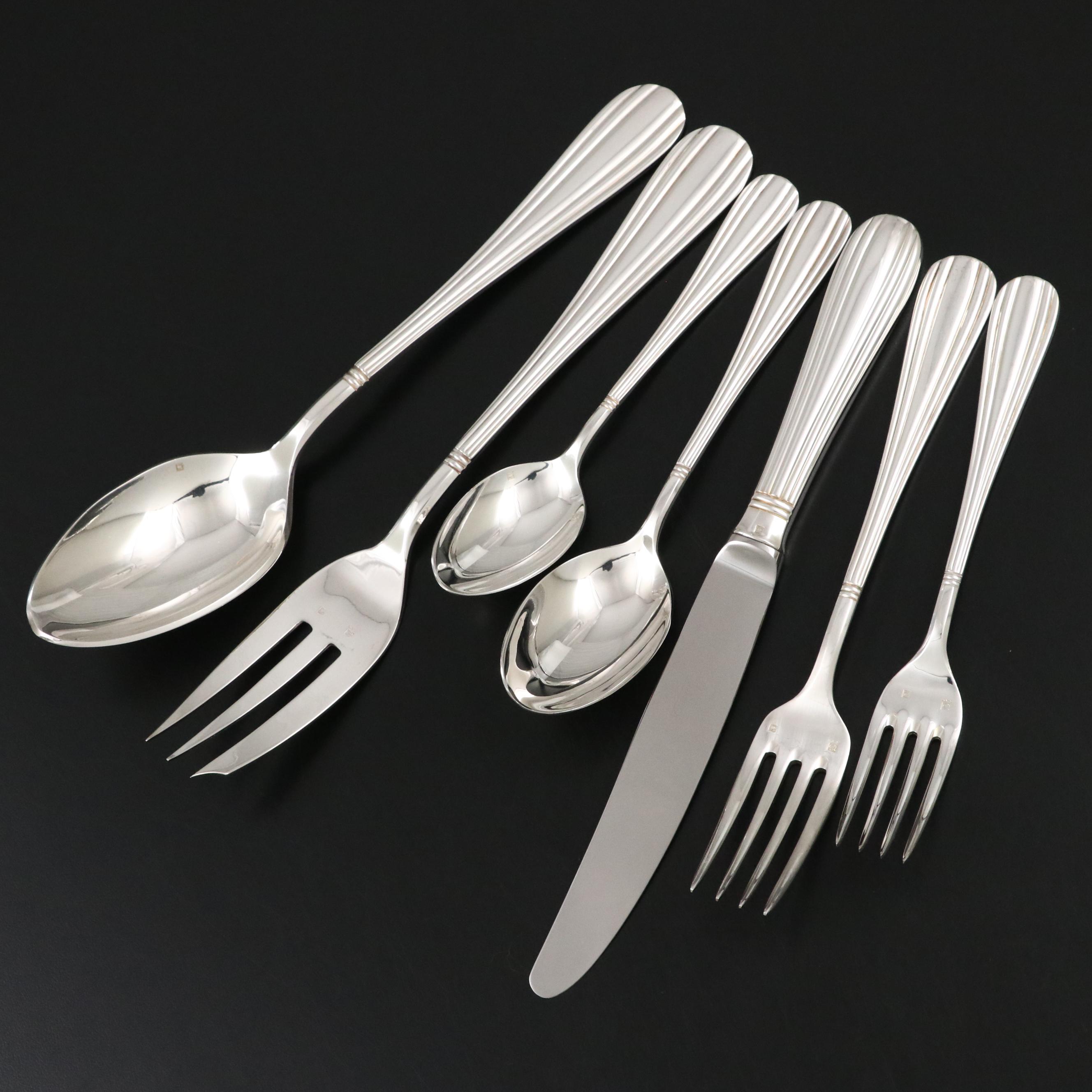 Couzon "Alliance" French Silver Plate Flatware Set for Sixteen | EBTH