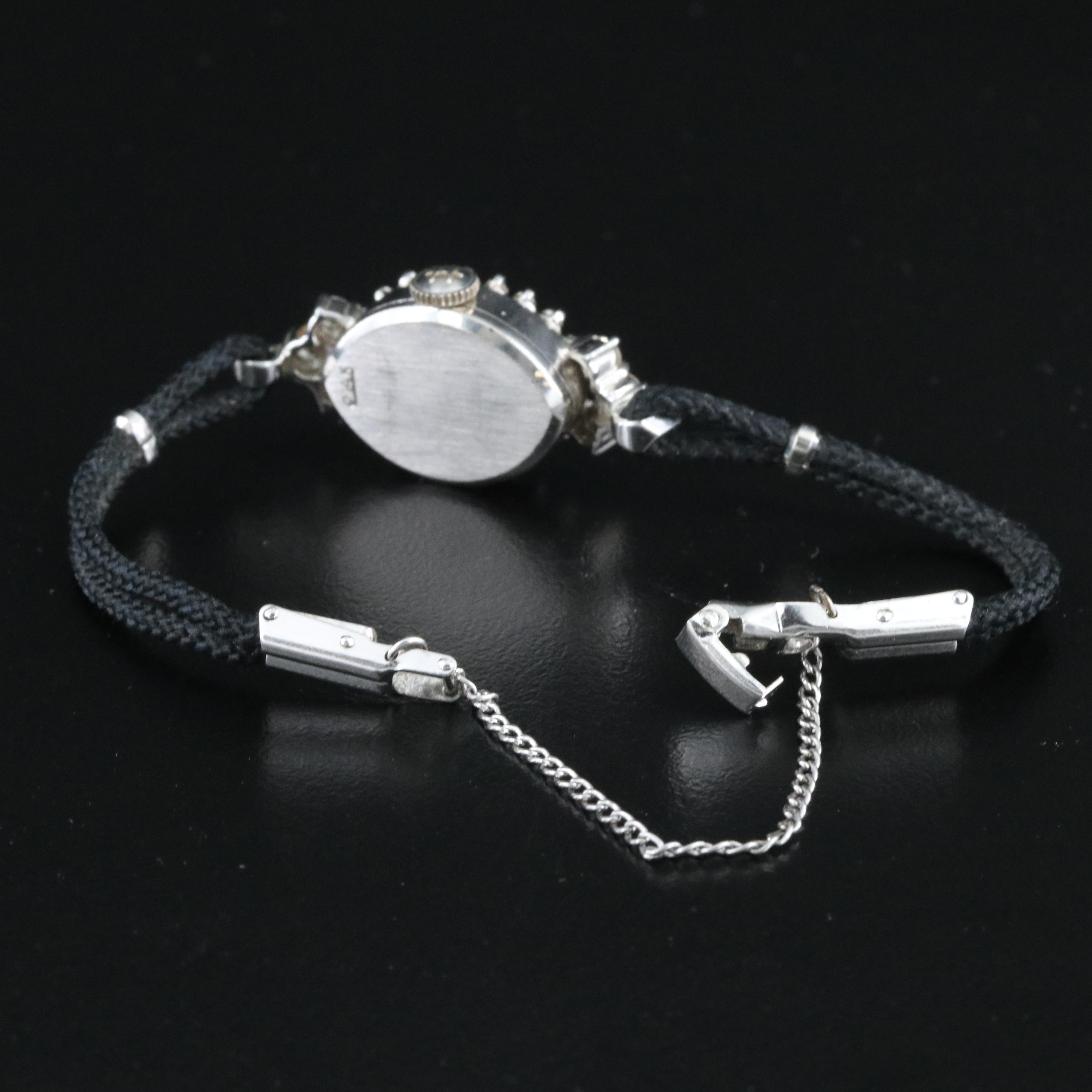 Vintage Hamilton Diamond Set 14K White Gold Cocktail Watch | EBTH