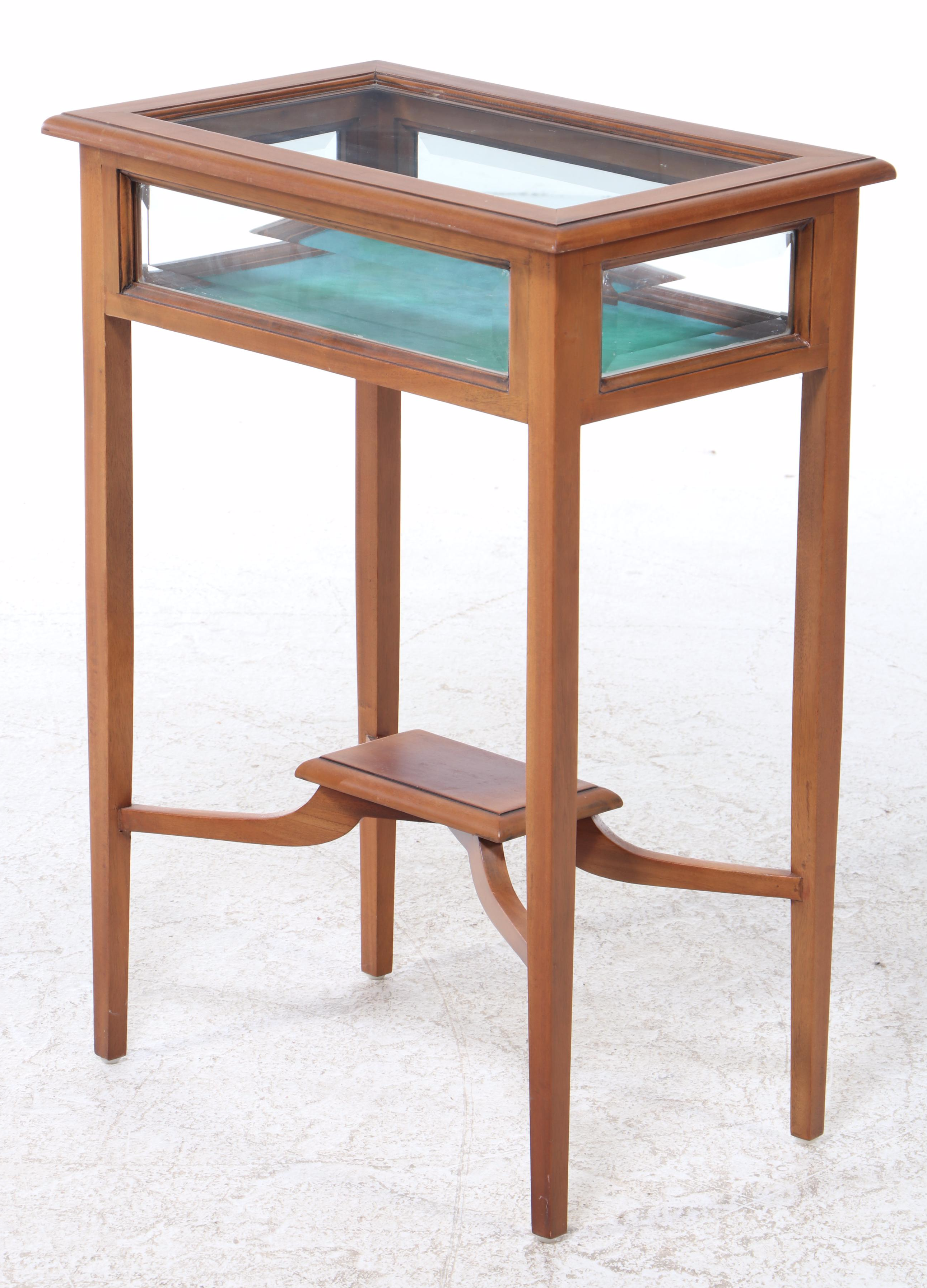 Federal Style Hardwood Vitrine Table | EBTH